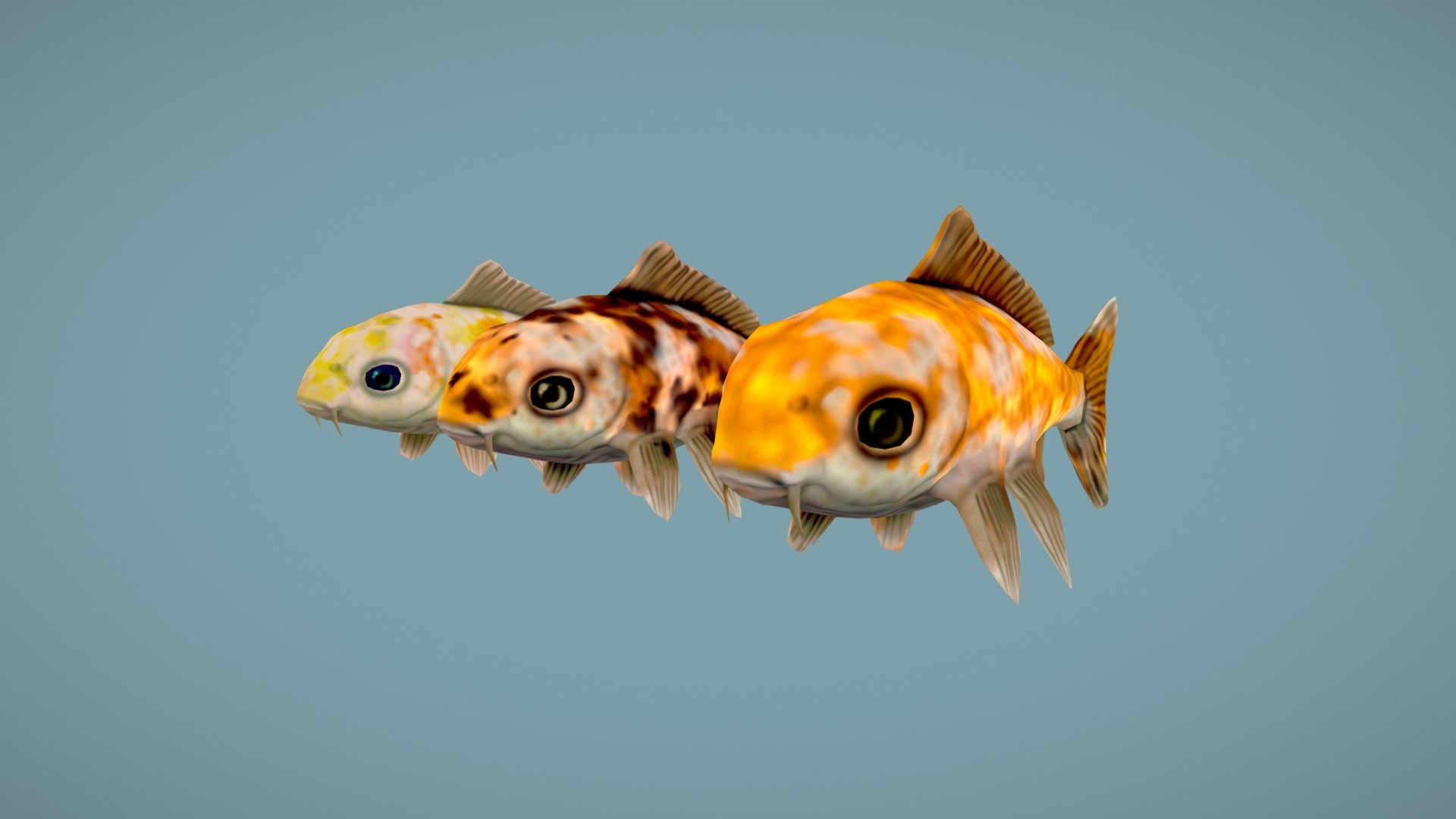 Stylized Koi Fish - 3D model by Diana.DaSilva [98422e8] - Sketchfab