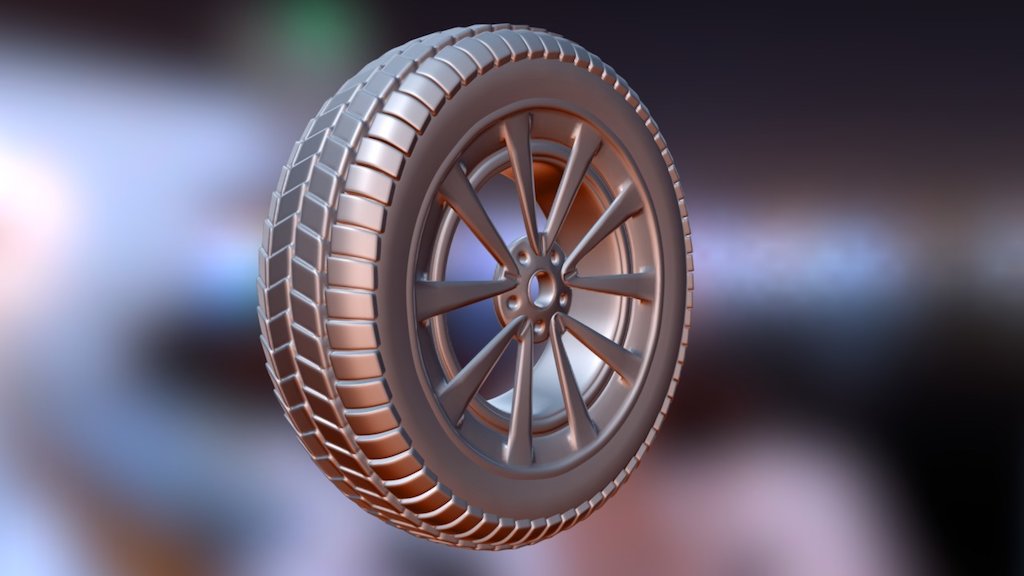 Modeling a Wheel Exercise - 3D model by ghost_adri [98441fa] - Sketchfab