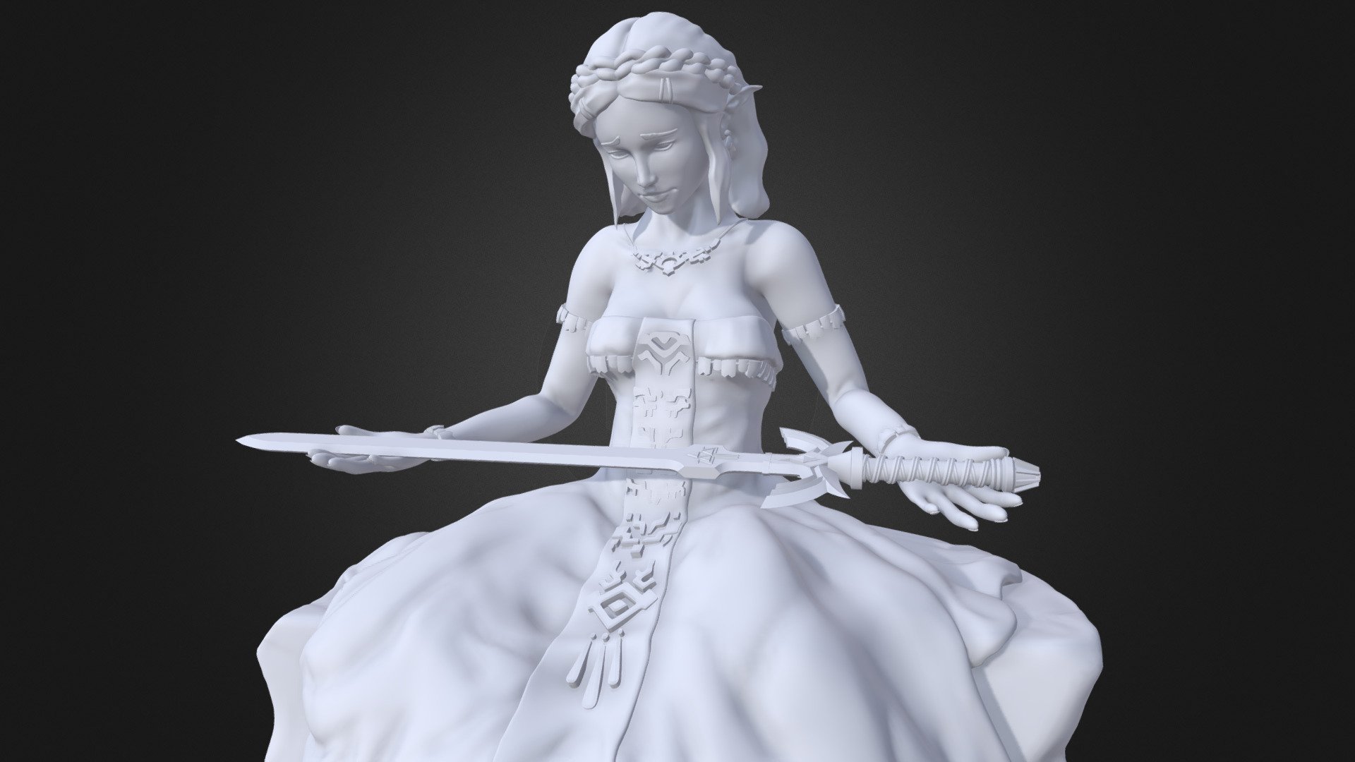 Zelda - La Pietà - 3D model by Zorak-Art (@William.Charbonneau) [9844986] - Sketchfab