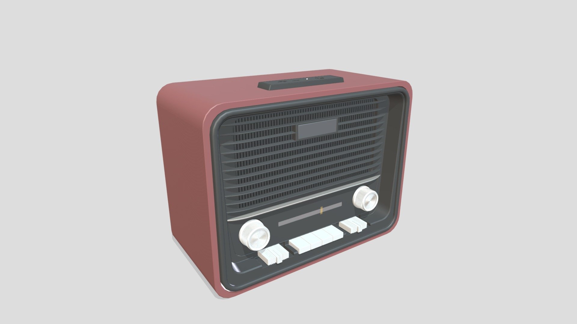 Retro Radio - Download Free 3D model by nozill [9845291] - Sketchfab