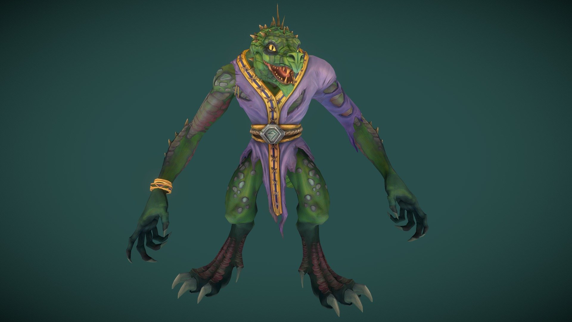 Stylized Fantasy Lizard - 3D model by N-hance Studio (@Malice6731 ...
