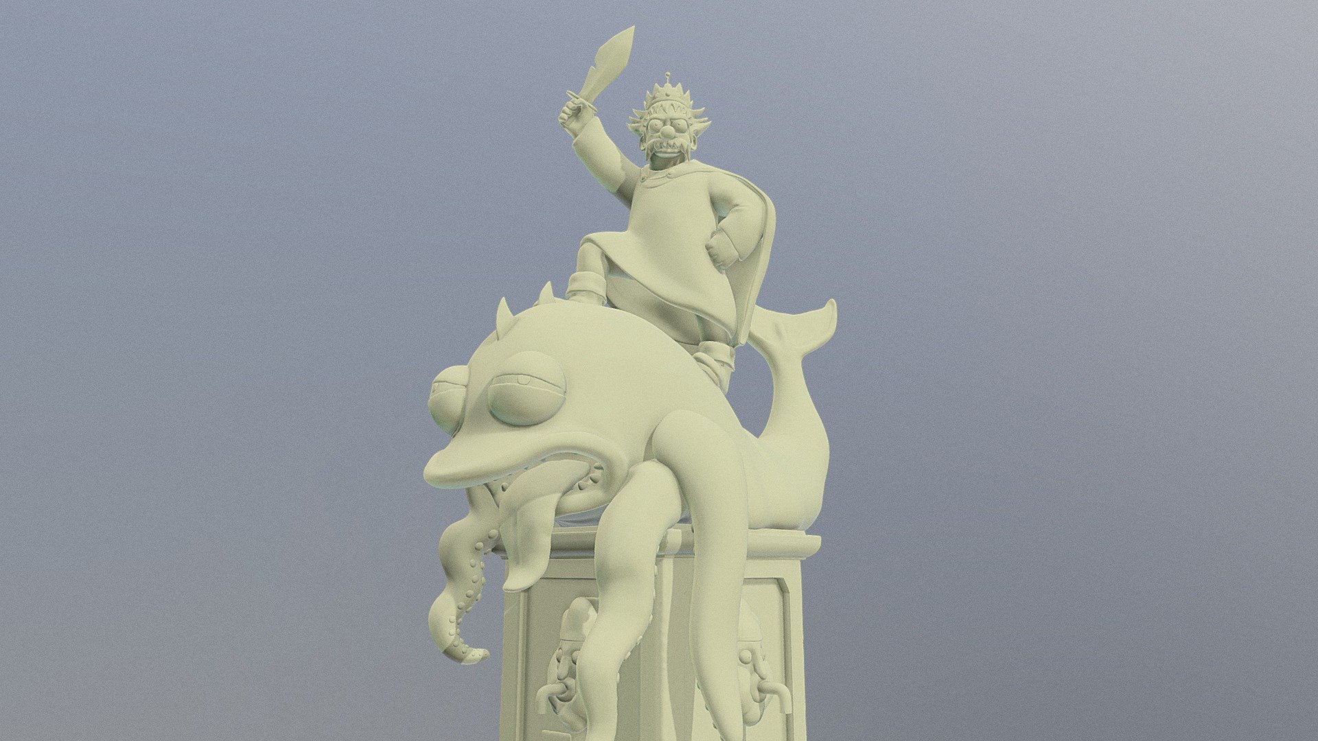 king Zog statue - Buy Royalty Free 3D model by CzernO (@czernobog ...
