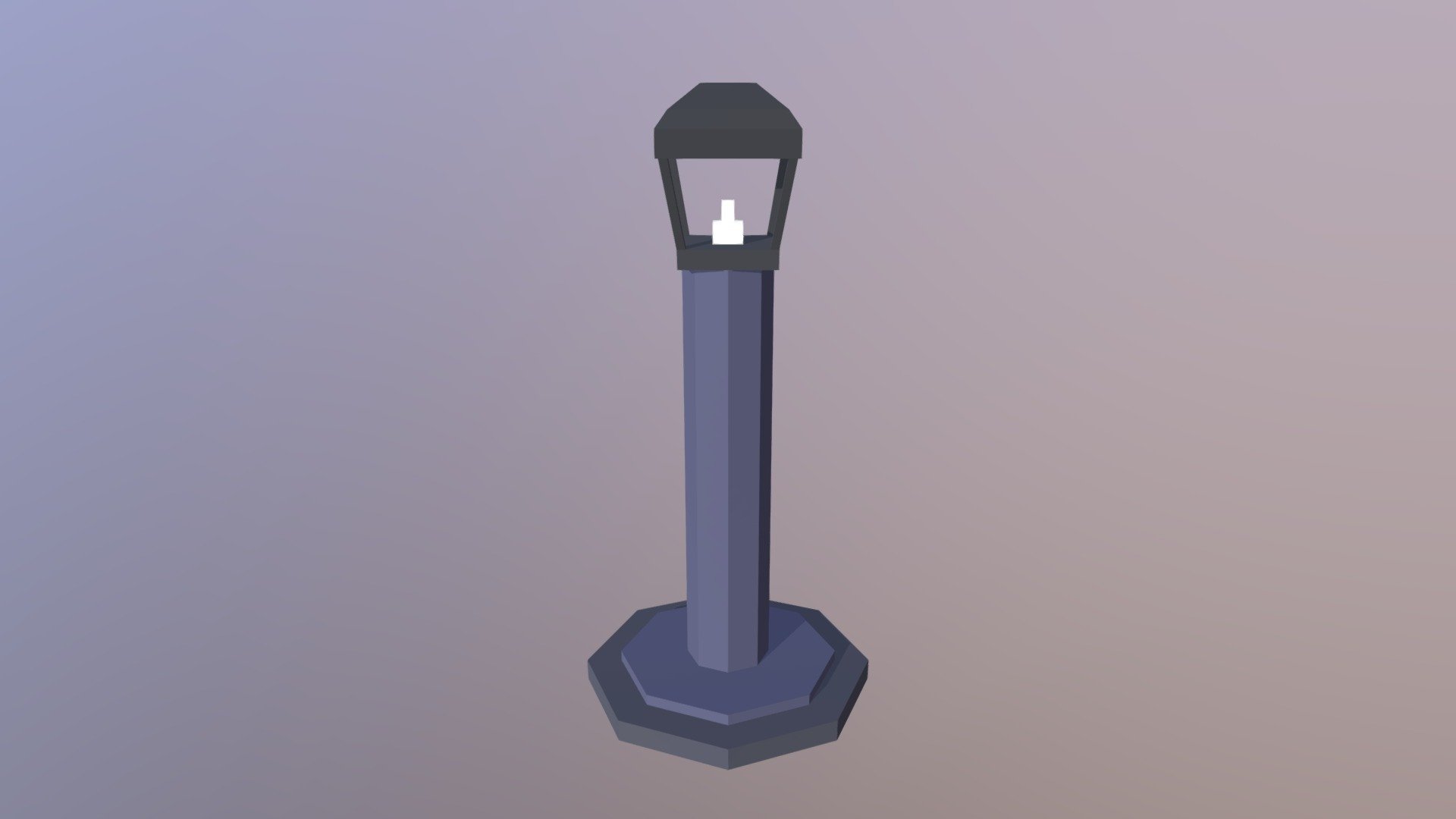 Low Poly Street Lamp - 3D model by mazinombies [984a0dc] - Sketchfab