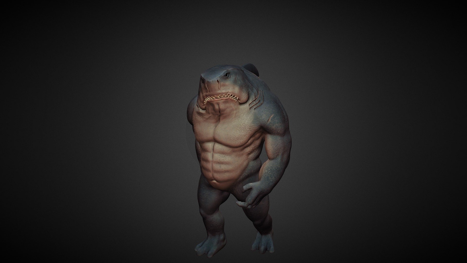 SharkMan - 3D model by evgi [984ae18] - Sketchfab
