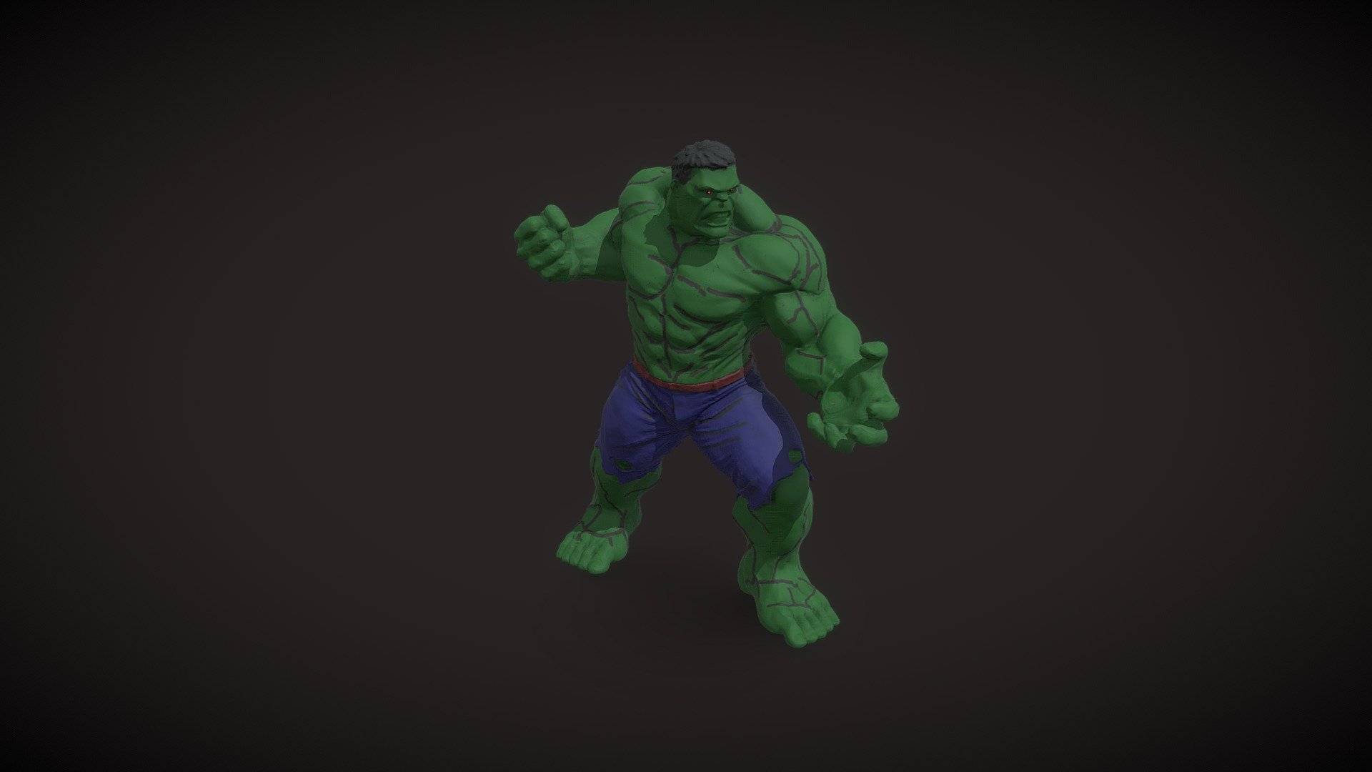 Hulk 3d Model / Fan Art - 3D model by SD Designer (@Mohan355634gh ...
