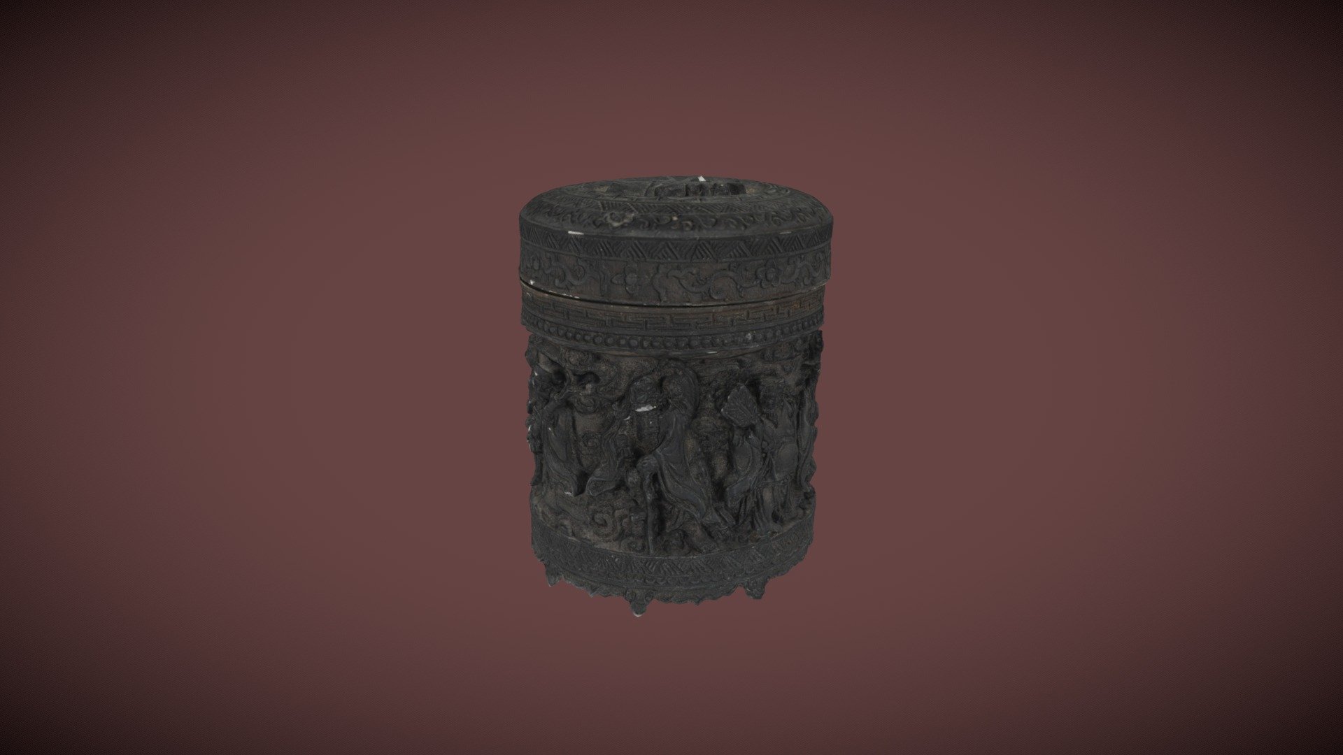 Chinsese Keepsake Pot, Guangdong, China - Download Free 3D model by ...