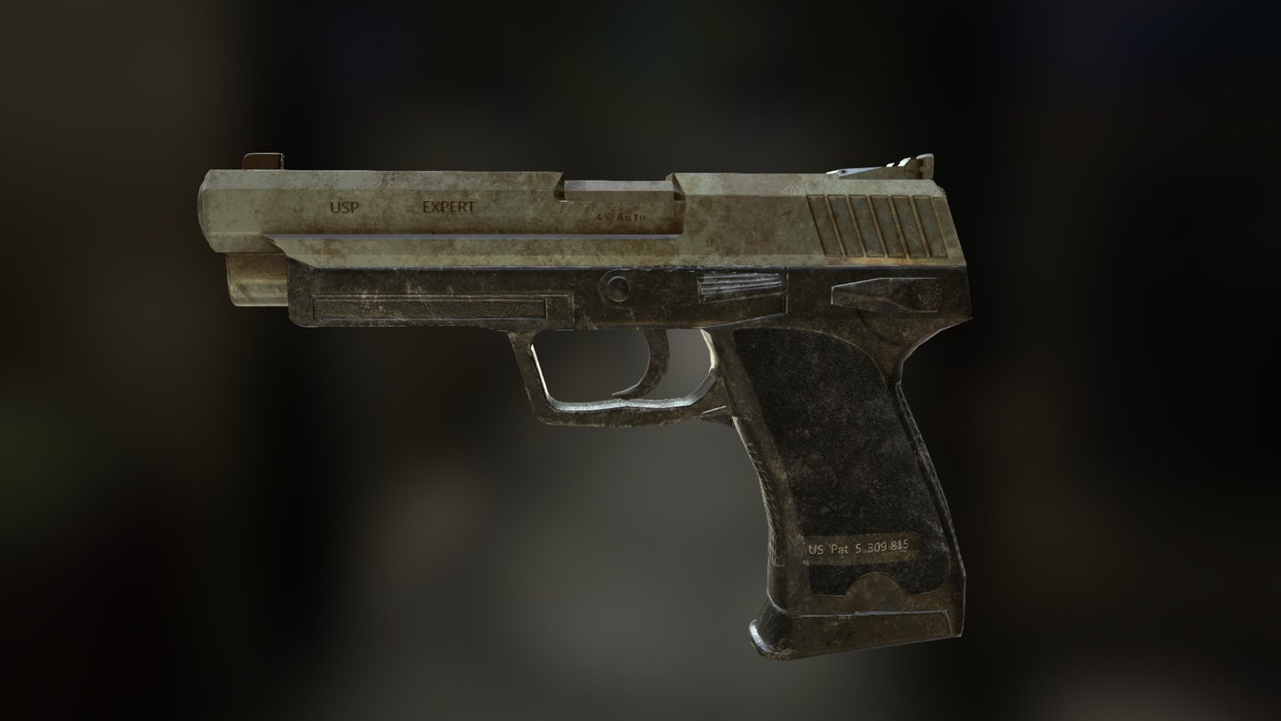 USP .45 - 3D model by melillomonster [984c3ce] - Sketchfab