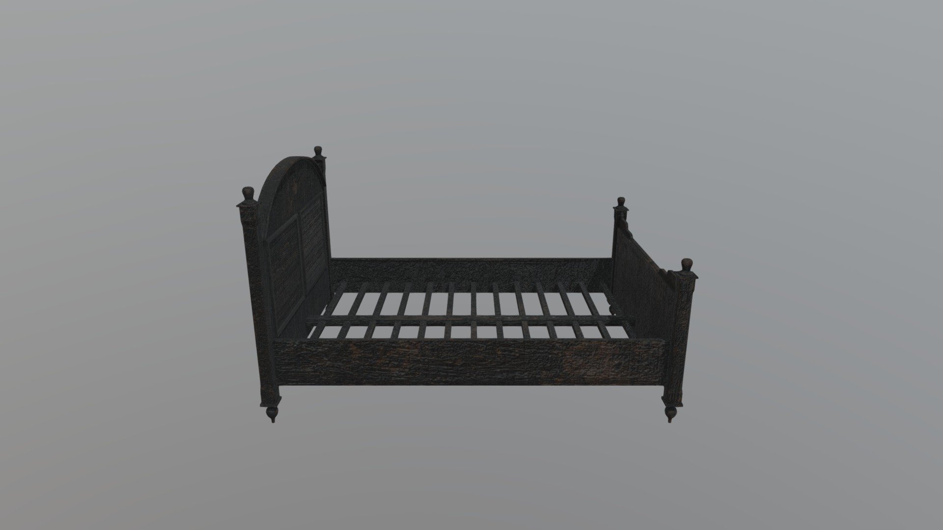 Black wooden bed frames - Download Free 3D model by JCastle (@Thattcher ...