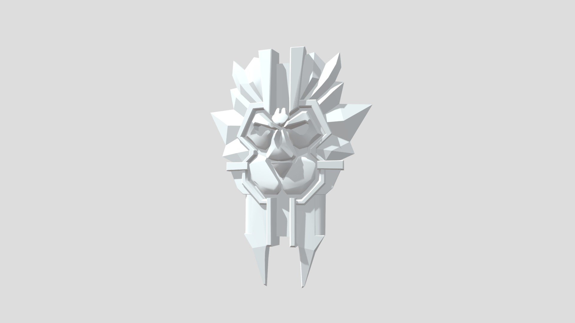 World of Warcraft Shield no texture - 3D model by Rune Peeters ...
