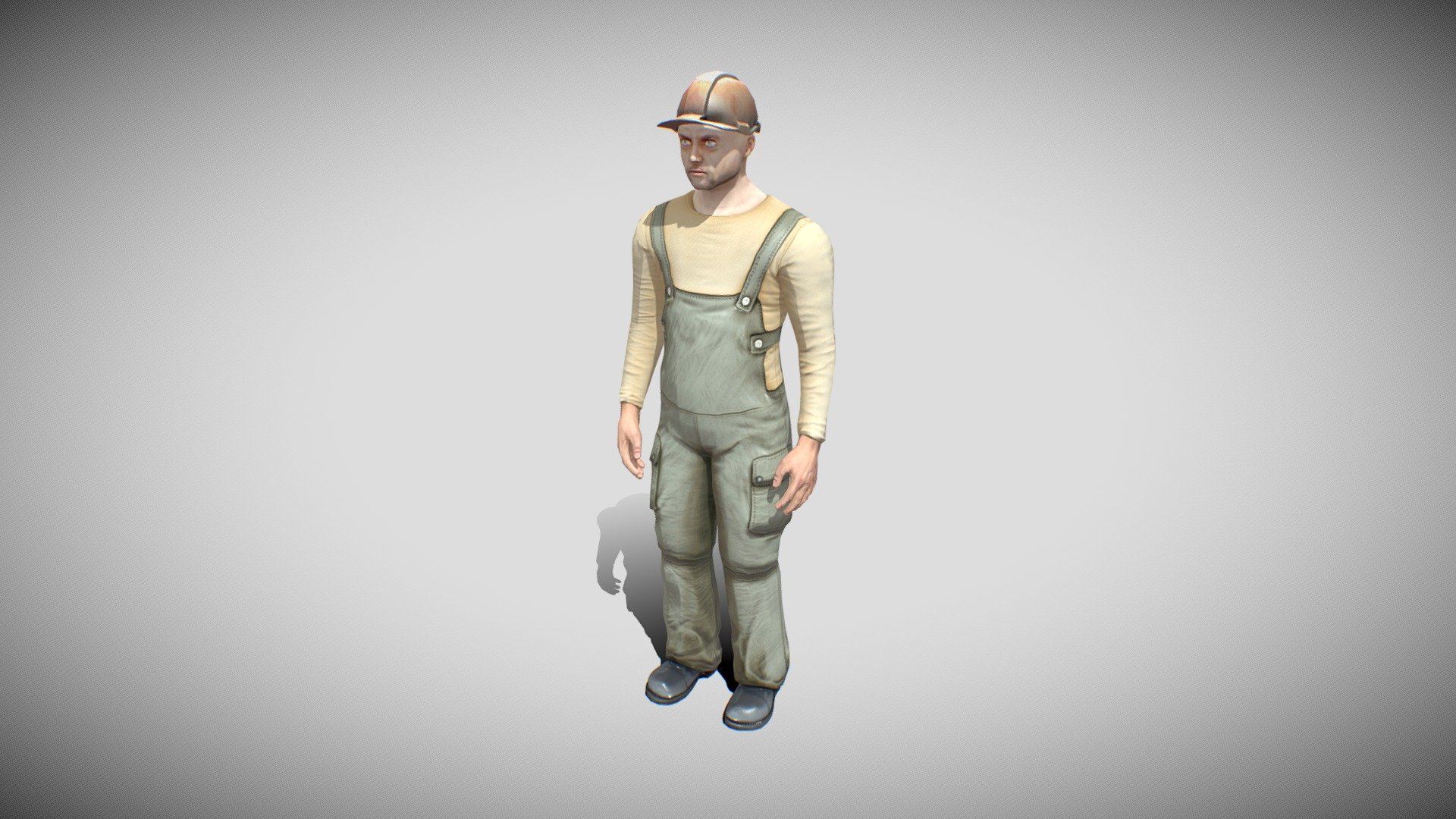 Worker Character - 3D model by djkorg [984f73e] - Sketchfab