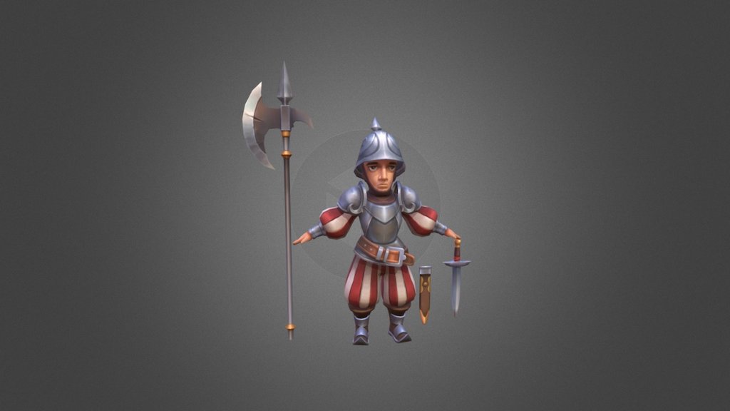 cartoon guarder - 3D model by druid [9854bed] - Sketchfab