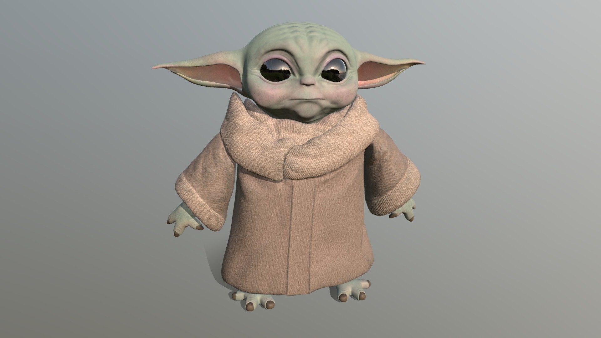 Baby yoda - 3D model by agalorynowicz [98579c3] - Sketchfab