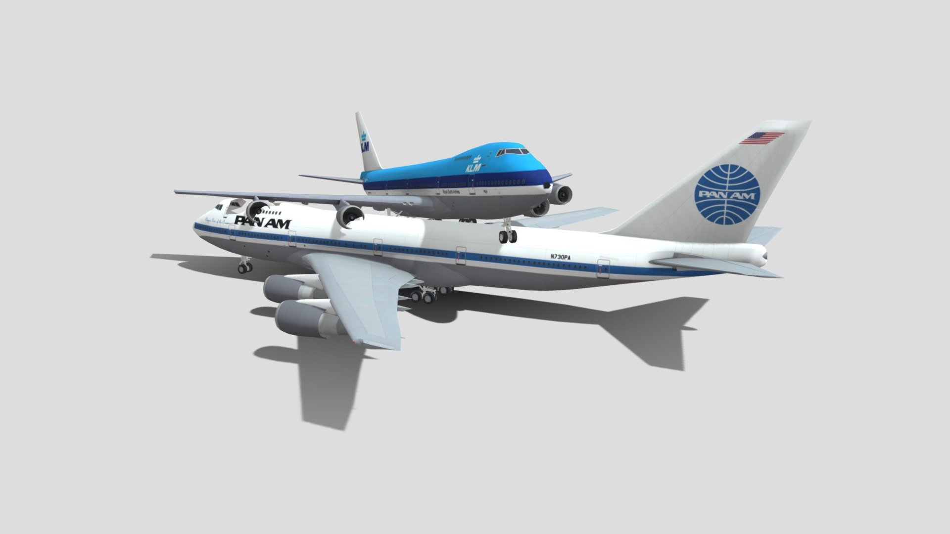 Klm Flight 4805 Pan Am Flight 1736 - Download Free 3D model by zairiq ...