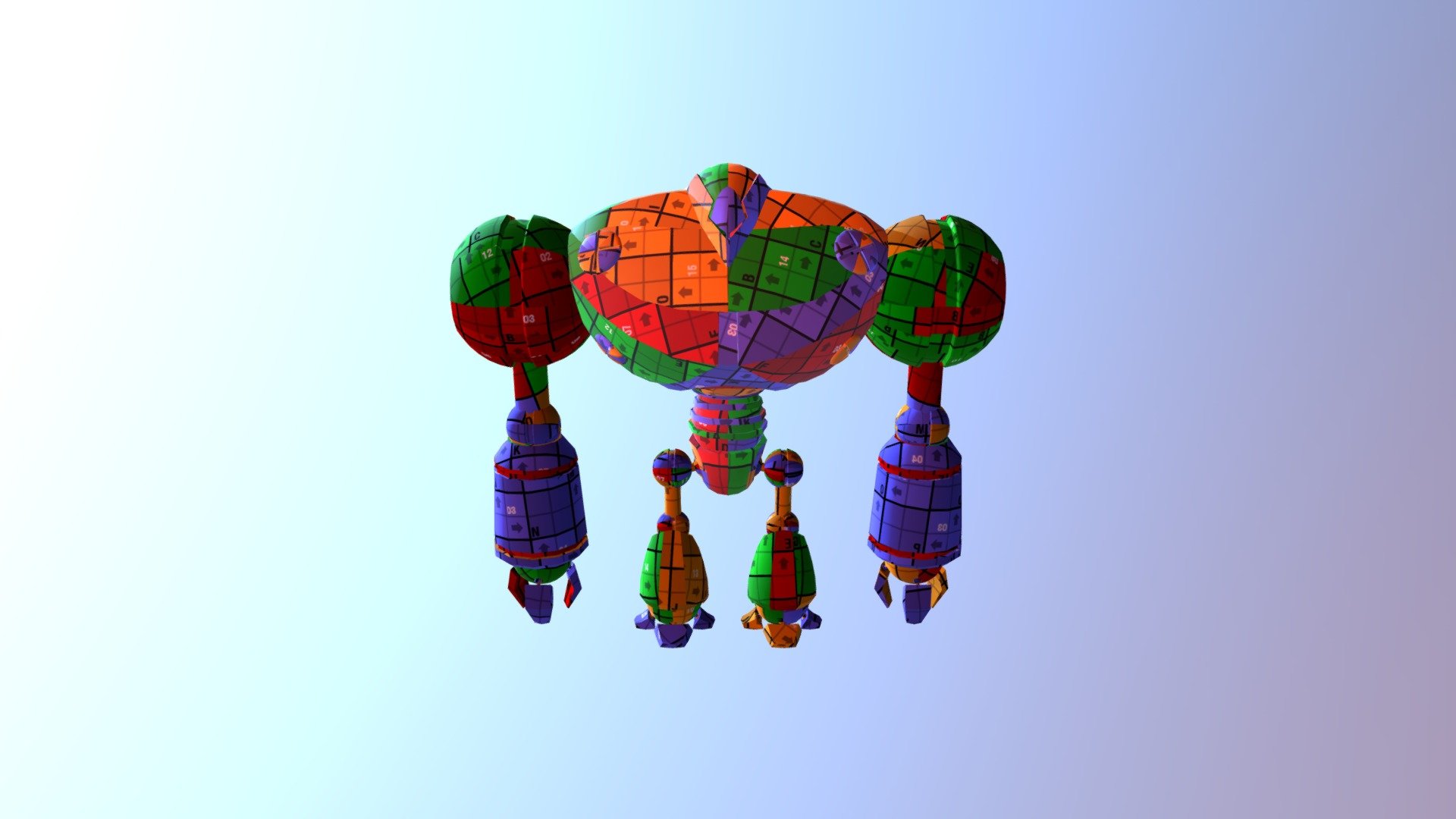 Robot Finished - 3D model by SimonMcFarland [985cbfa] - Sketchfab