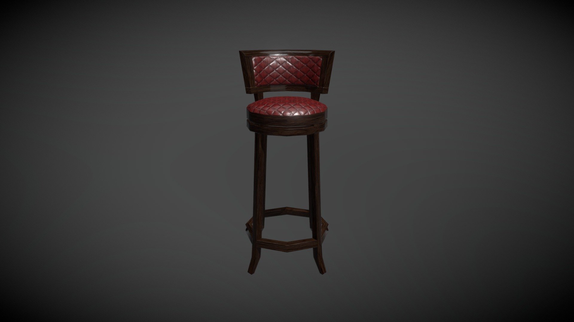 Bar Chair - 3D model by Anya Arvidsson (@AnyaArvidsson) [985f5be ...