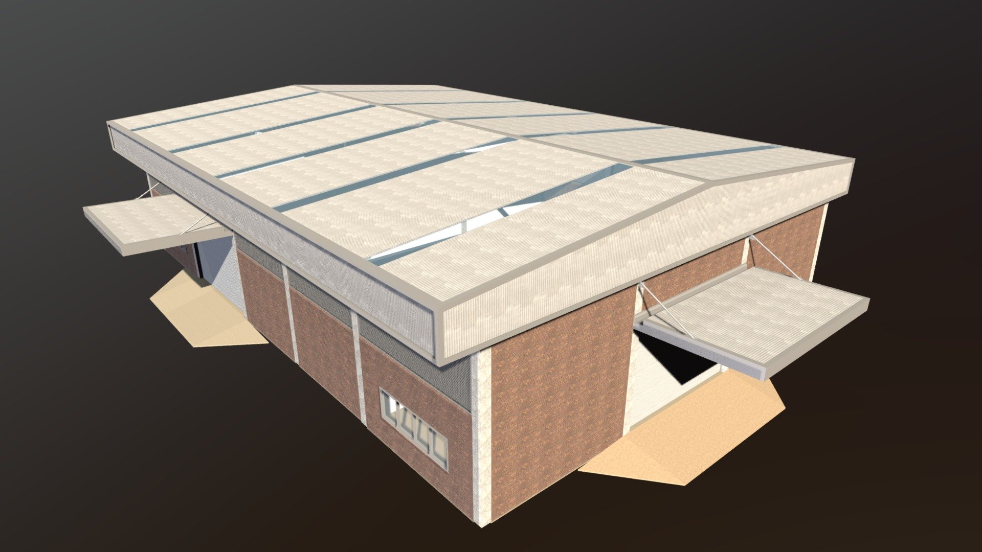 Warehouse 24i05 - Buy Royalty Free 3D model by Jinda (@jindaarch ...