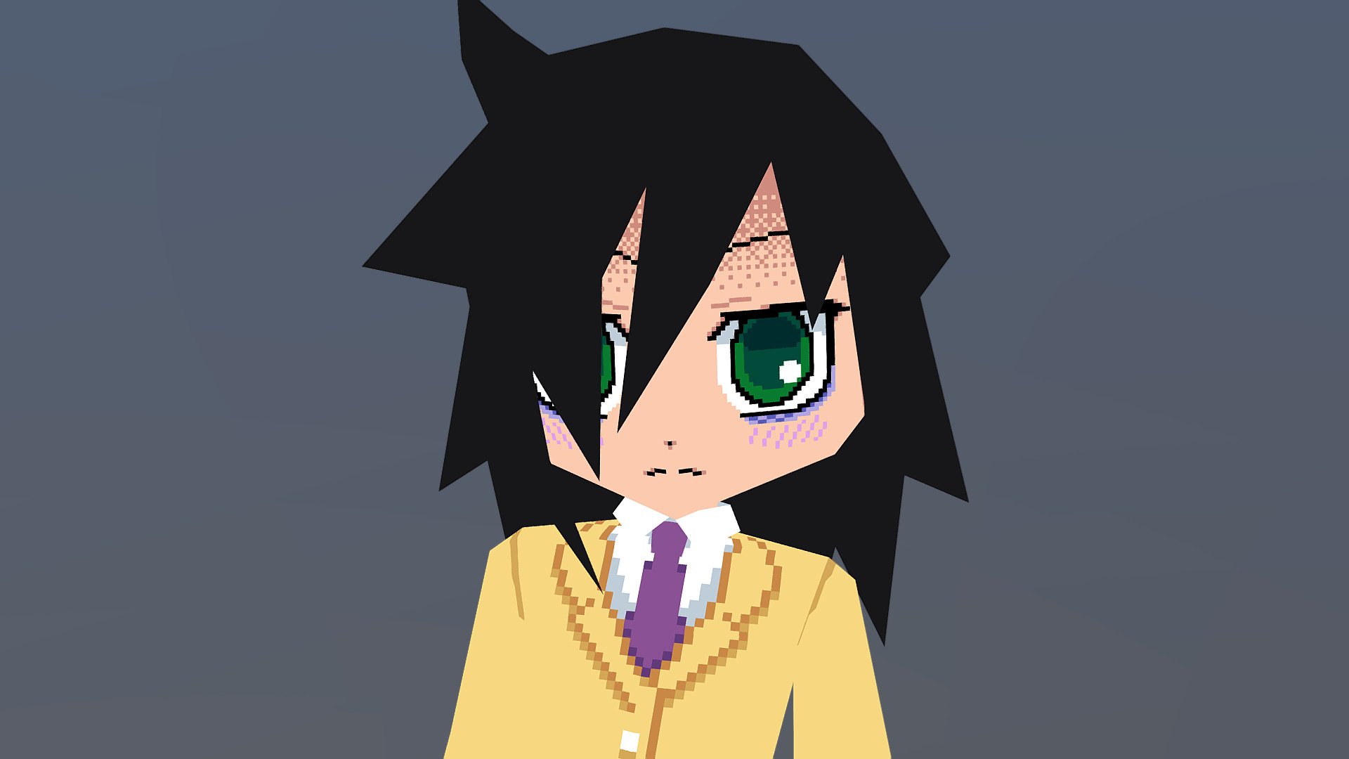 Tomoko Kuroki - Download Free 3D model by MechaDeka [9863f52] - Sketchfab