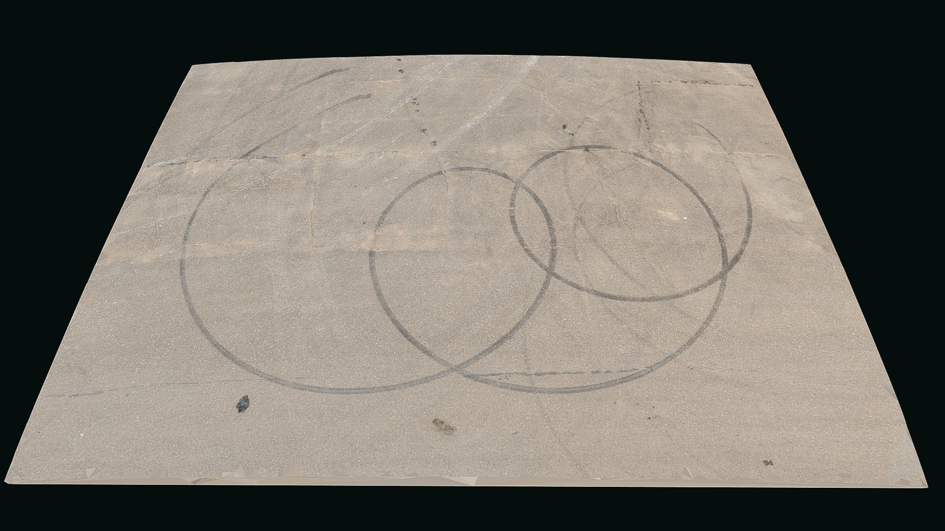 Drift marks on asphalt photogrammetry - Buy Royalty Free 3D model by ...