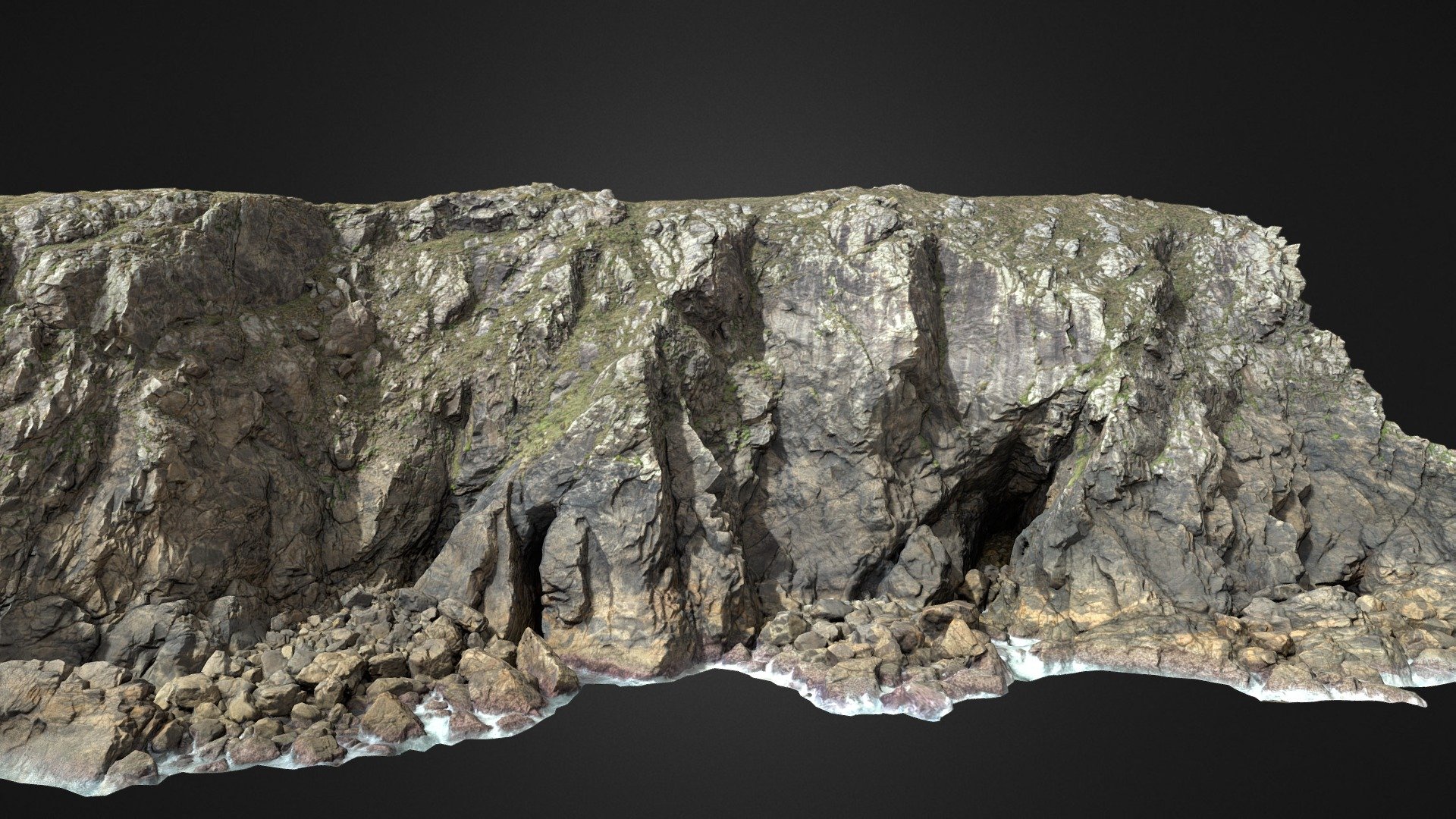 Big Coastal Cliff Scan E - Buy Royalty Free 3D model by Pers Scans ...