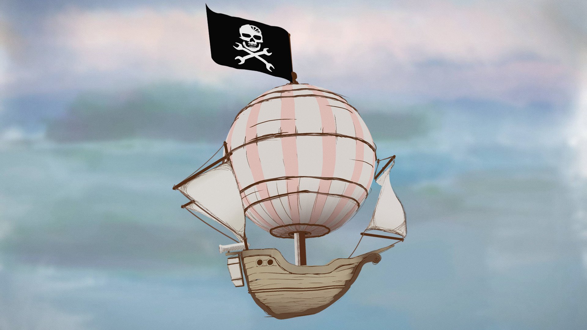 The Pirates of Penzance - Airship - 3D model by Tyler Parker (@btparker ...