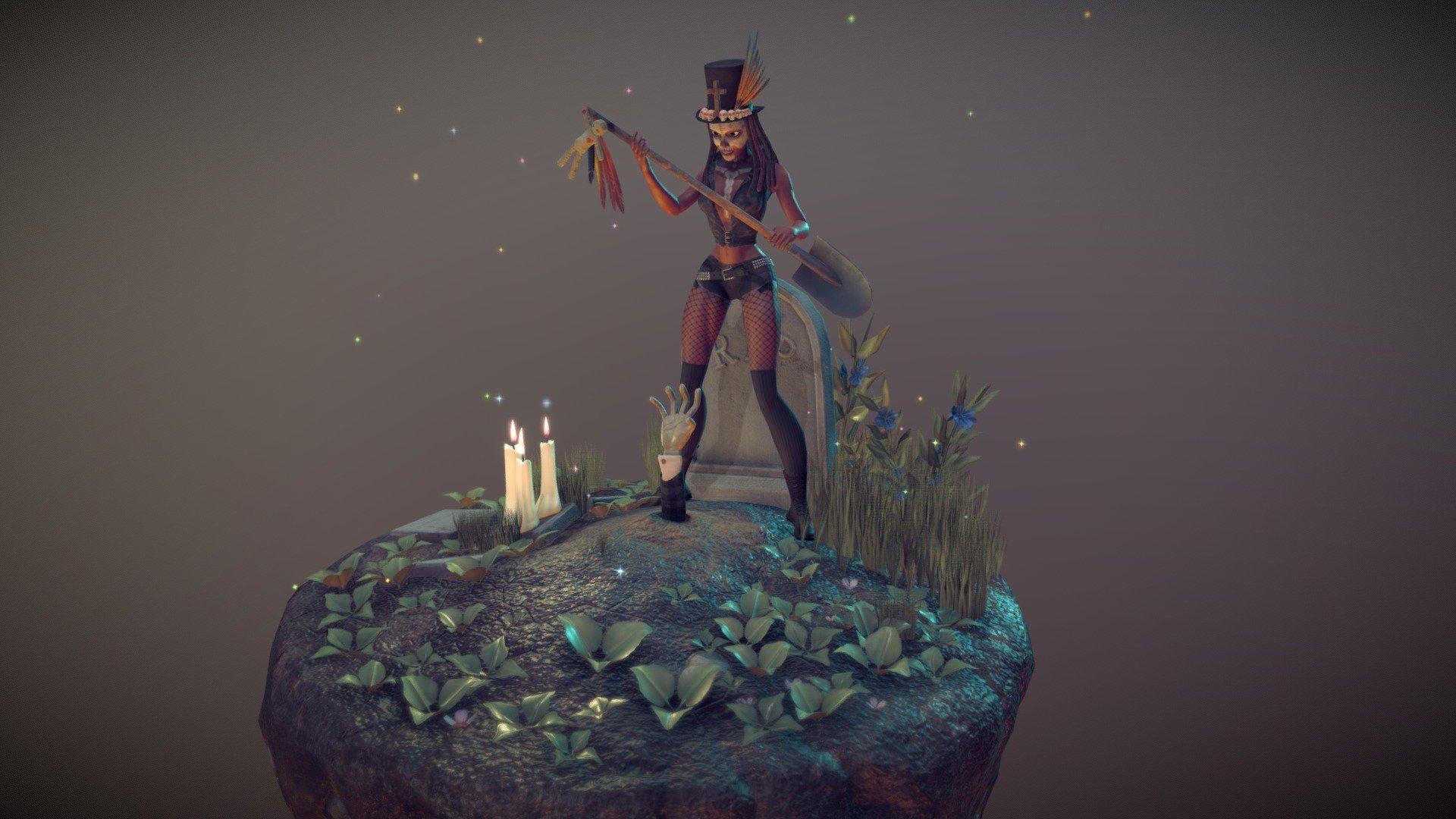 Voodoo Girl v2 - 3D model by Arnold Bieniasz (@Arnold_Bieniasz ...