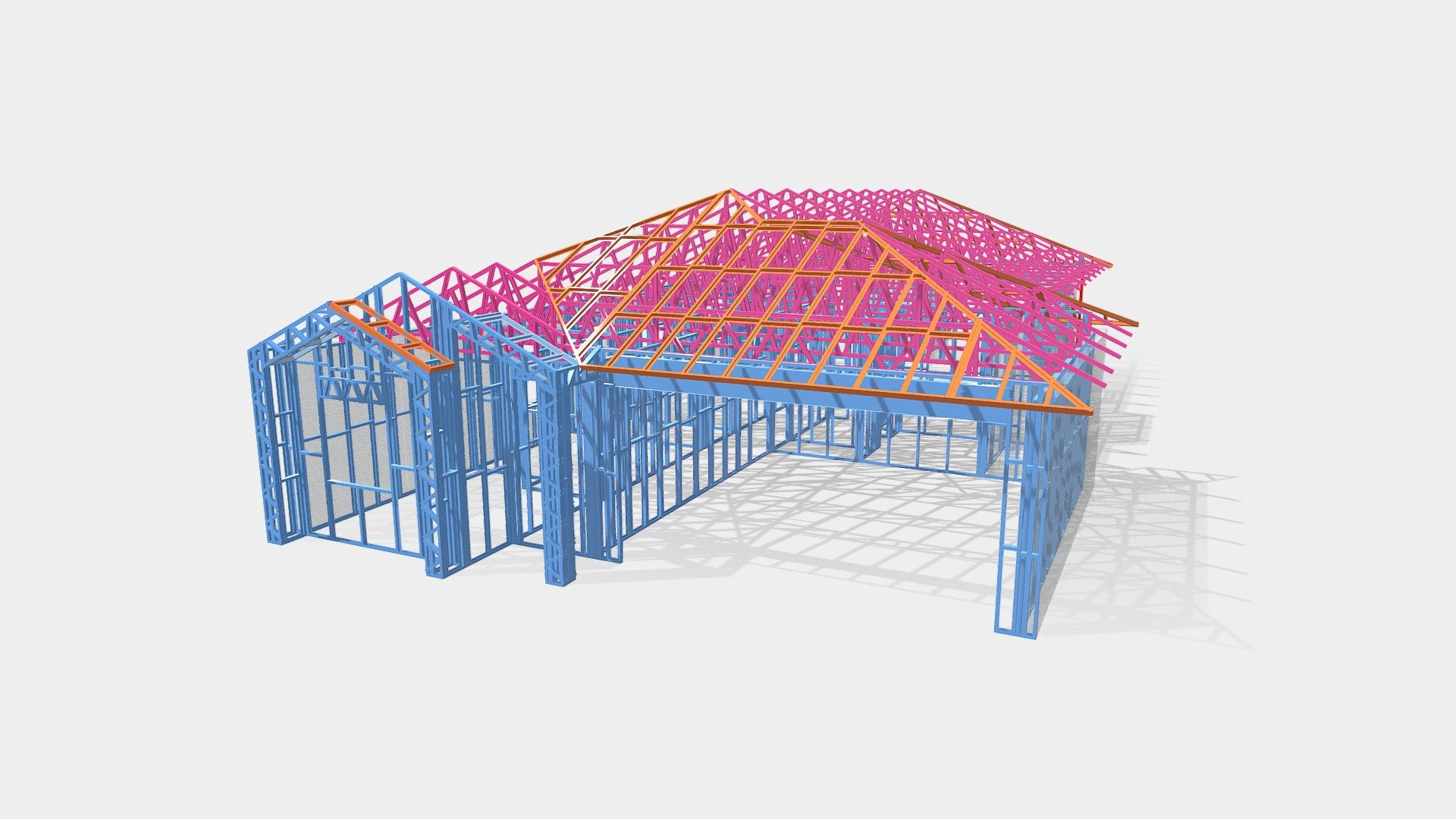 Tuff Truss - Example 180m² - 3D model by Tuff Truss & Frames ...