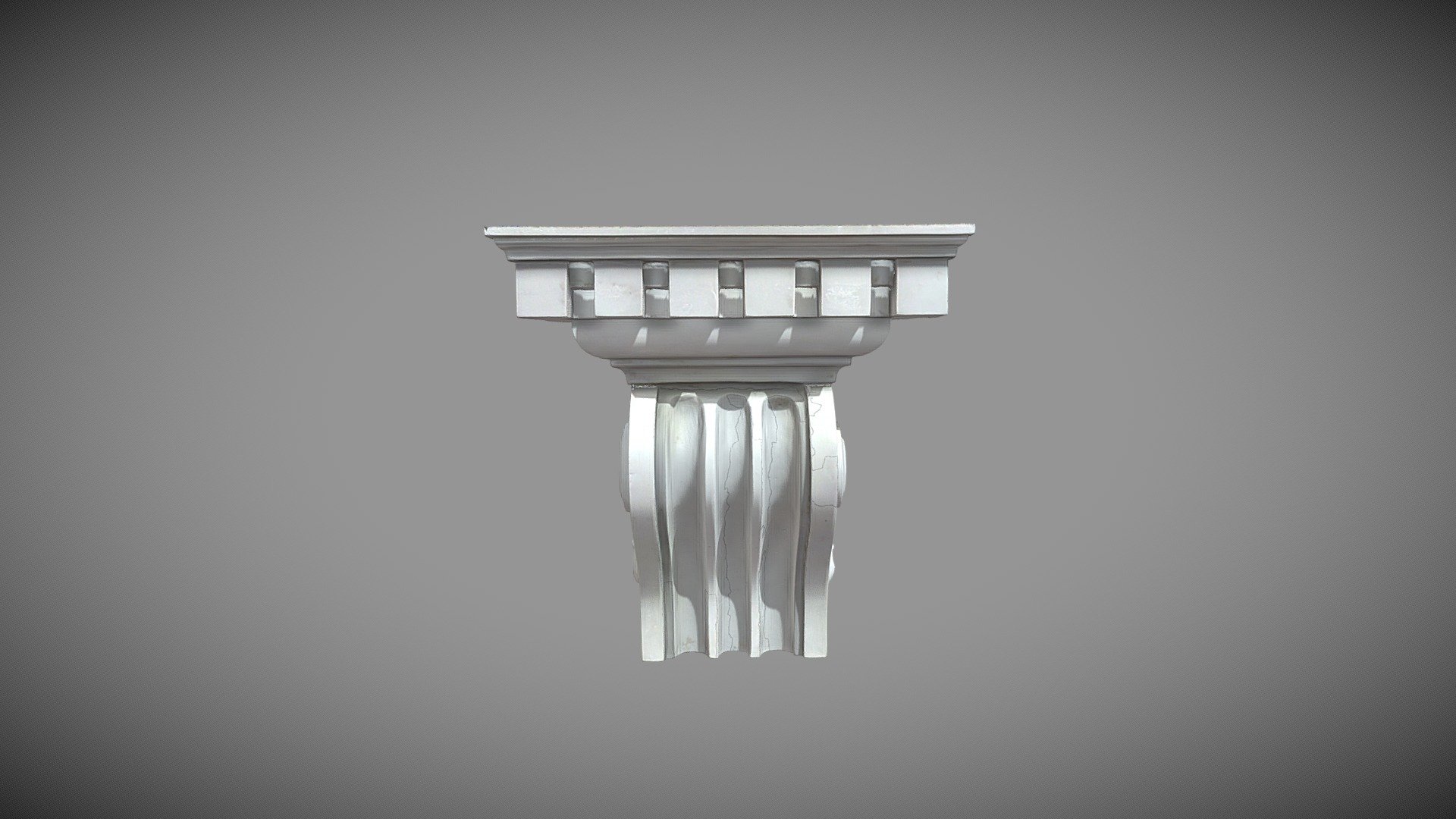 Konzola s dentilima / Dentil corbel - 3D model by Default Cube Studio ...