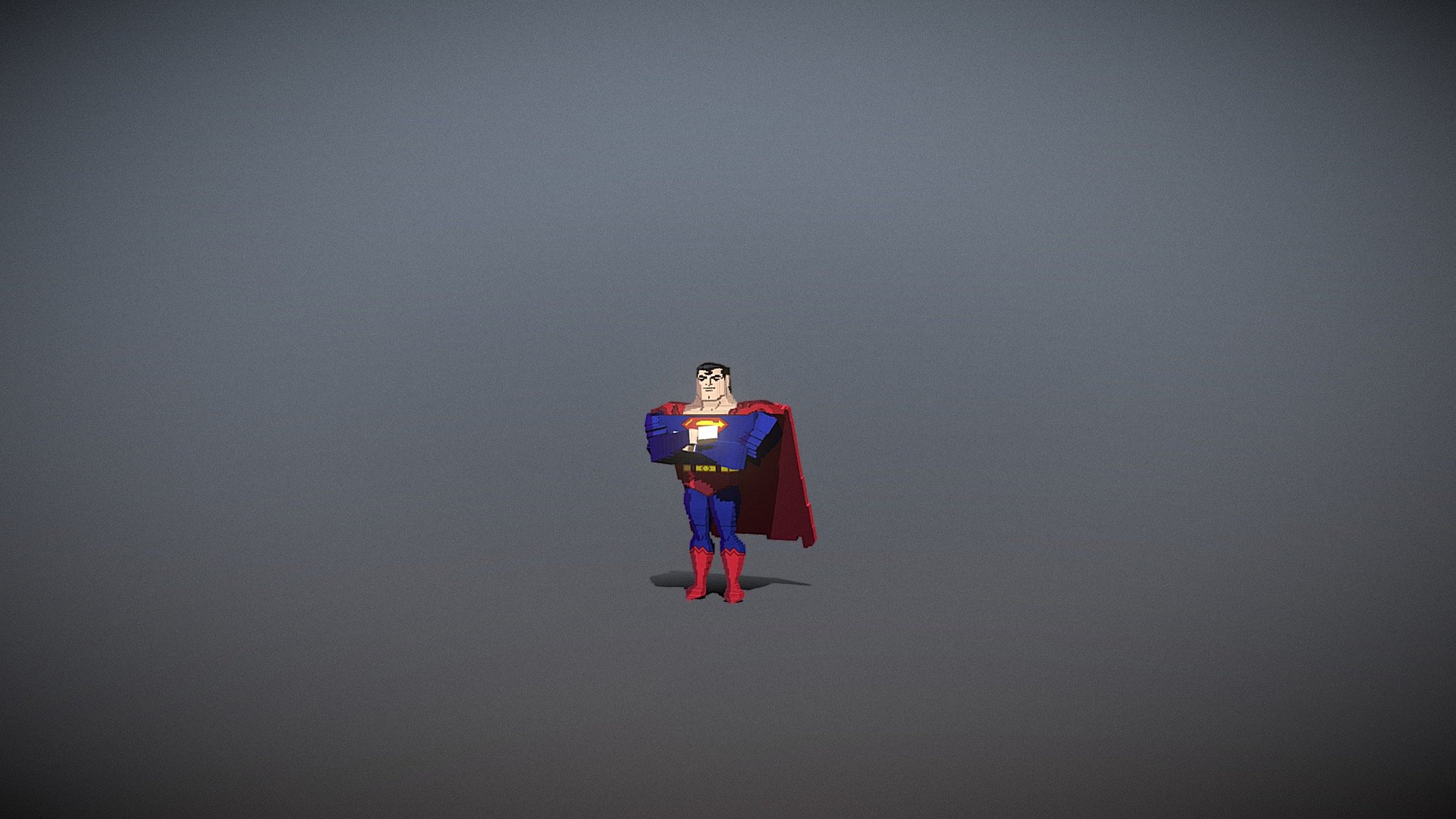 Superman JLU Lowpoly - 3D model by Doutrinador [986e9e2] - Sketchfab