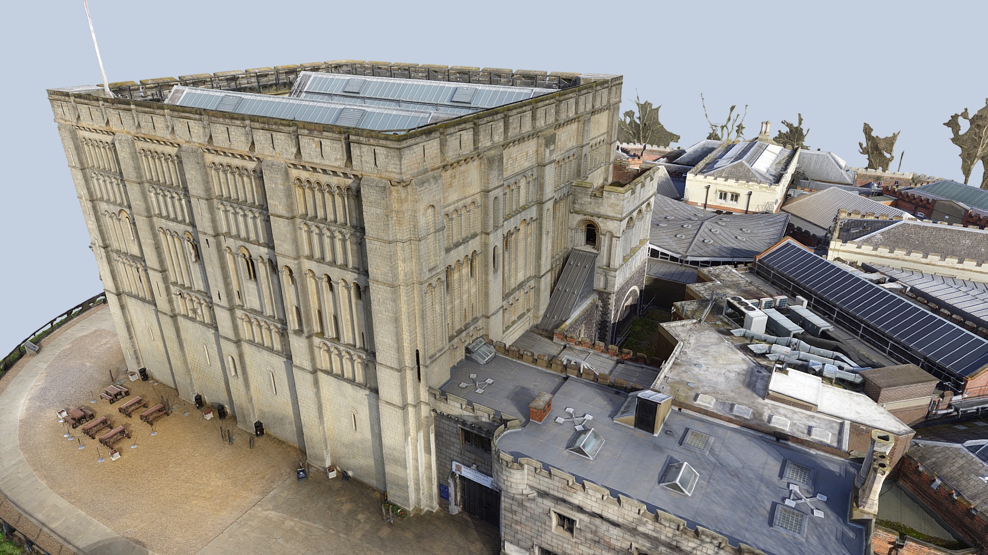 HQ Norwich Castle 3D Model - Aerial Survey - 3D model by Skeye - Aerial ...