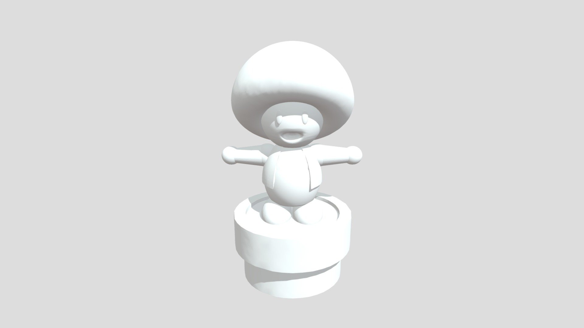 Toad + Pipe - Download Free 3D model by CreatveName [98710b7] - Sketchfab