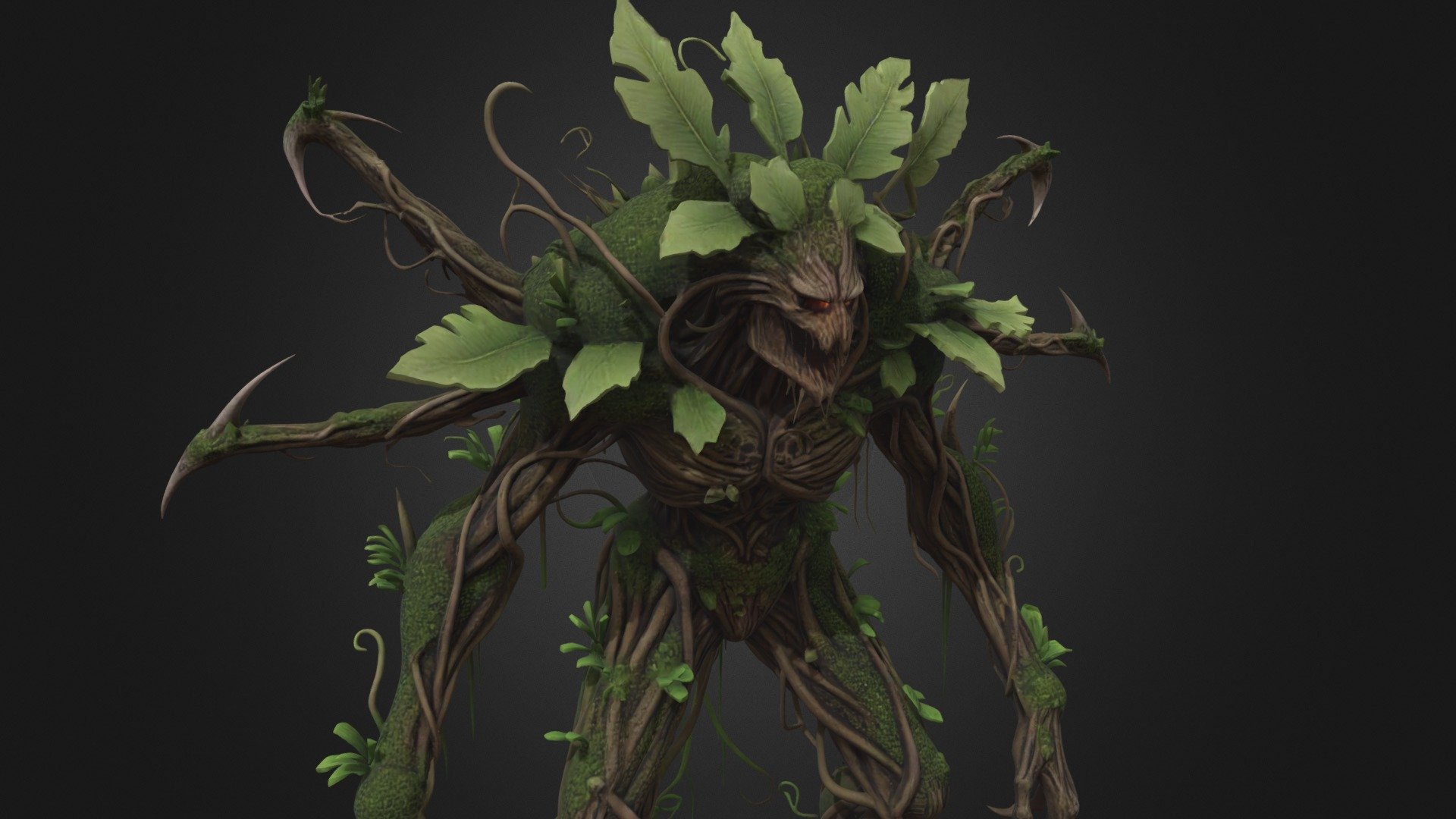 Giant Humanoid Plant Monster - Download Free 3D model by Pigcraft ...