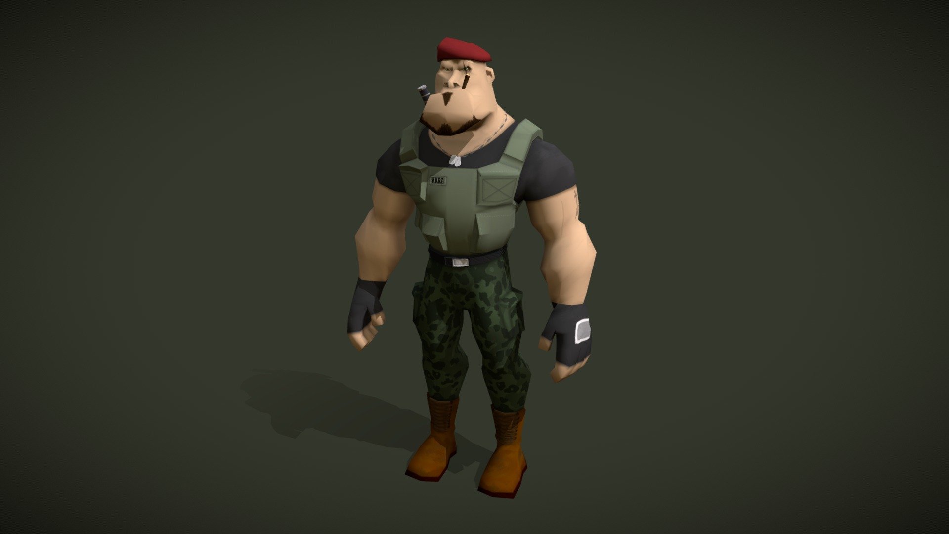 Low Poly Soldier - 3D model by Deerex 🦖 (@darrencontreras) [9871eea ...
