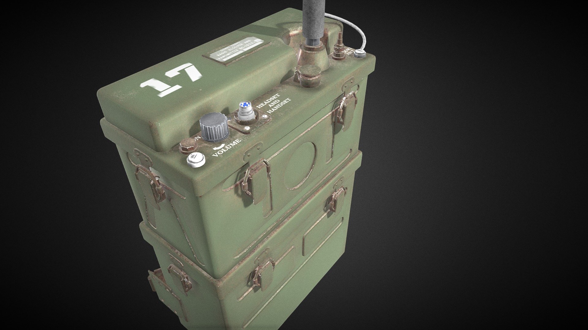 WW2 US Field Radio - Buy Royalty Free 3D model by Golden (@goldenblack4 ...