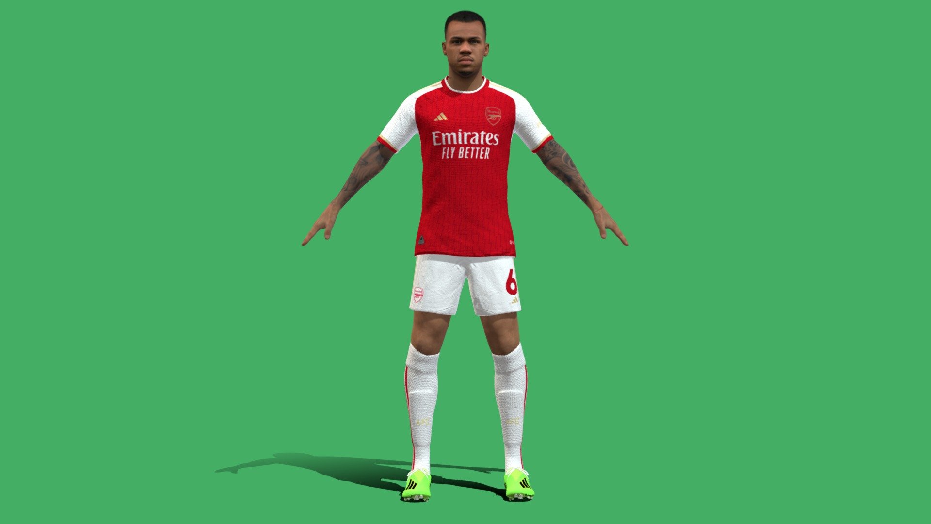3D Rigged Gabriel Magalhaes Arsenal 2024 - 3D model by changjinew ...