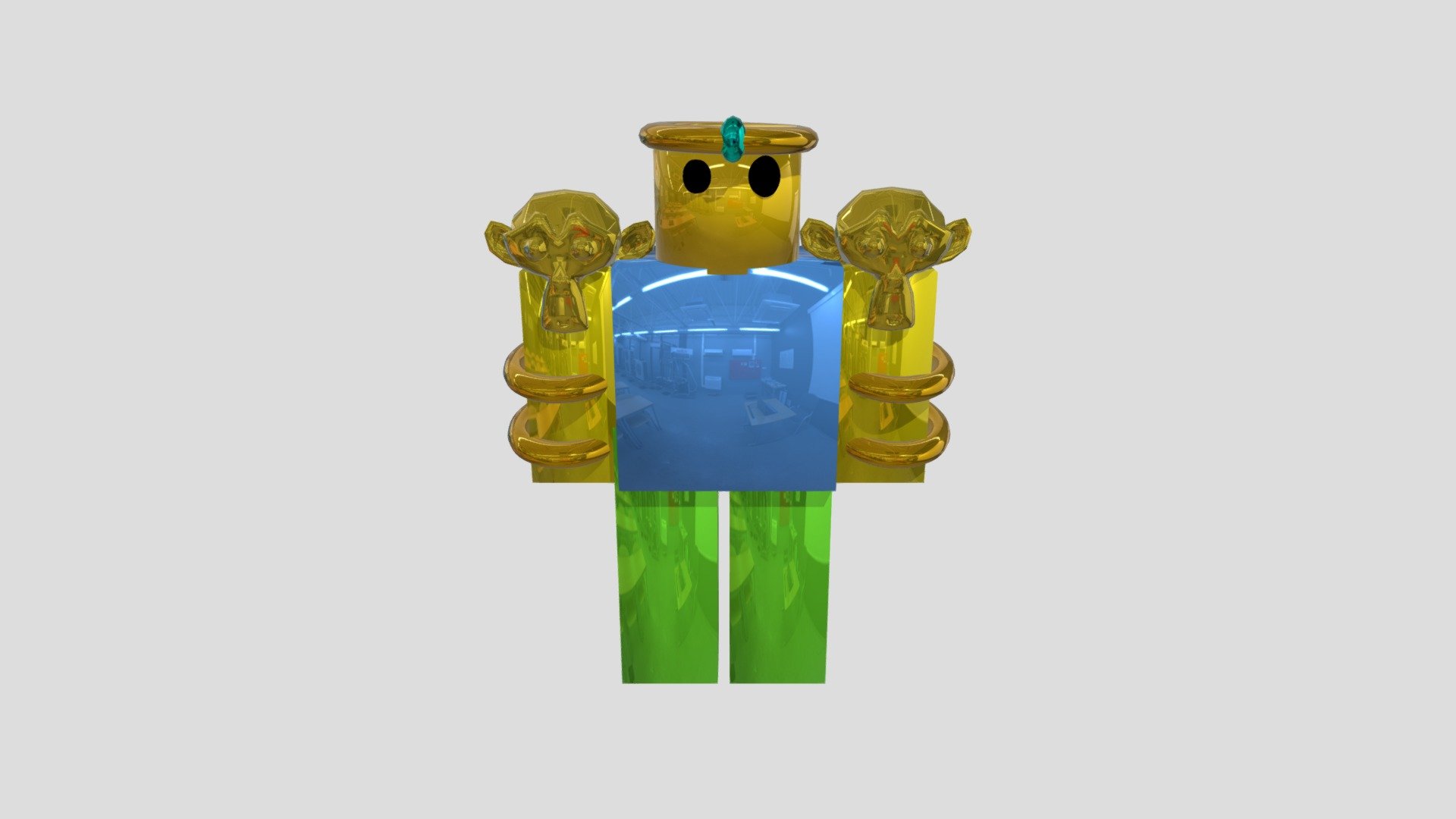 The Noob King - Download Free 3D model by jhnmdgjhd [987aab0] - Sketchfab
