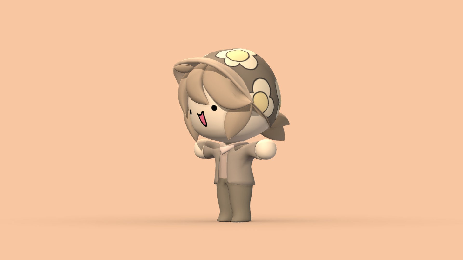Temmie model! - Download Free 3D model by fuminee [987b80d] - Sketchfab