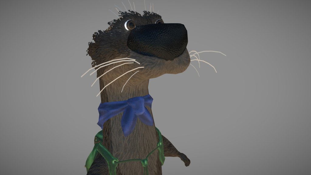Otter - 3D model by johnwilliamson [987c80b] - Sketchfab
