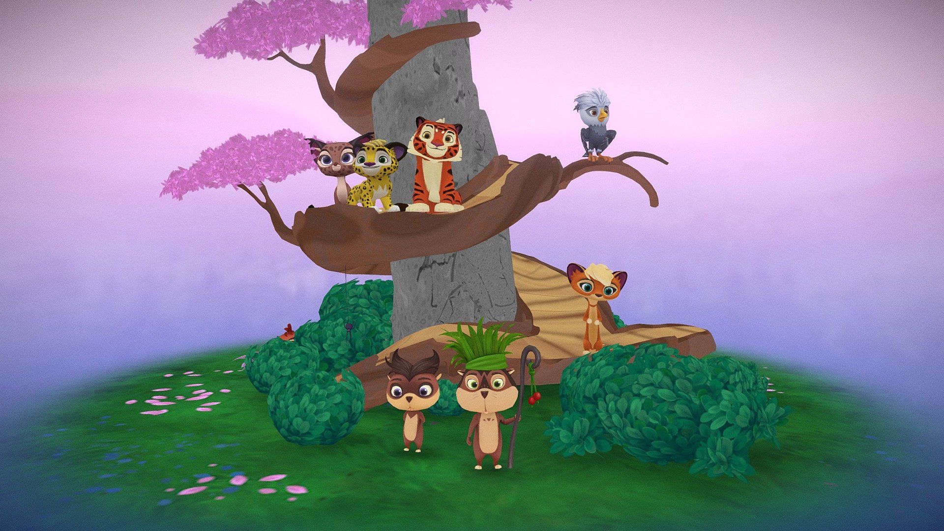 Leo and Tig: Forest Adventures - scene 1 - 3D model by bestgamekits ...