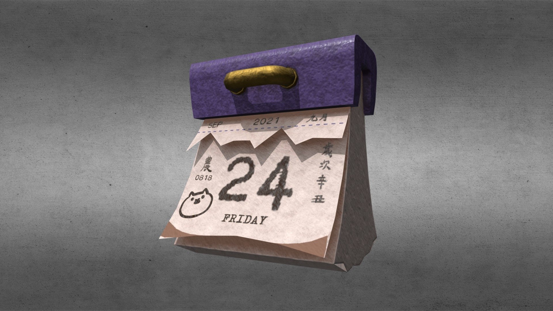 calendar - 3D model by bbmin [987cd58] - Sketchfab