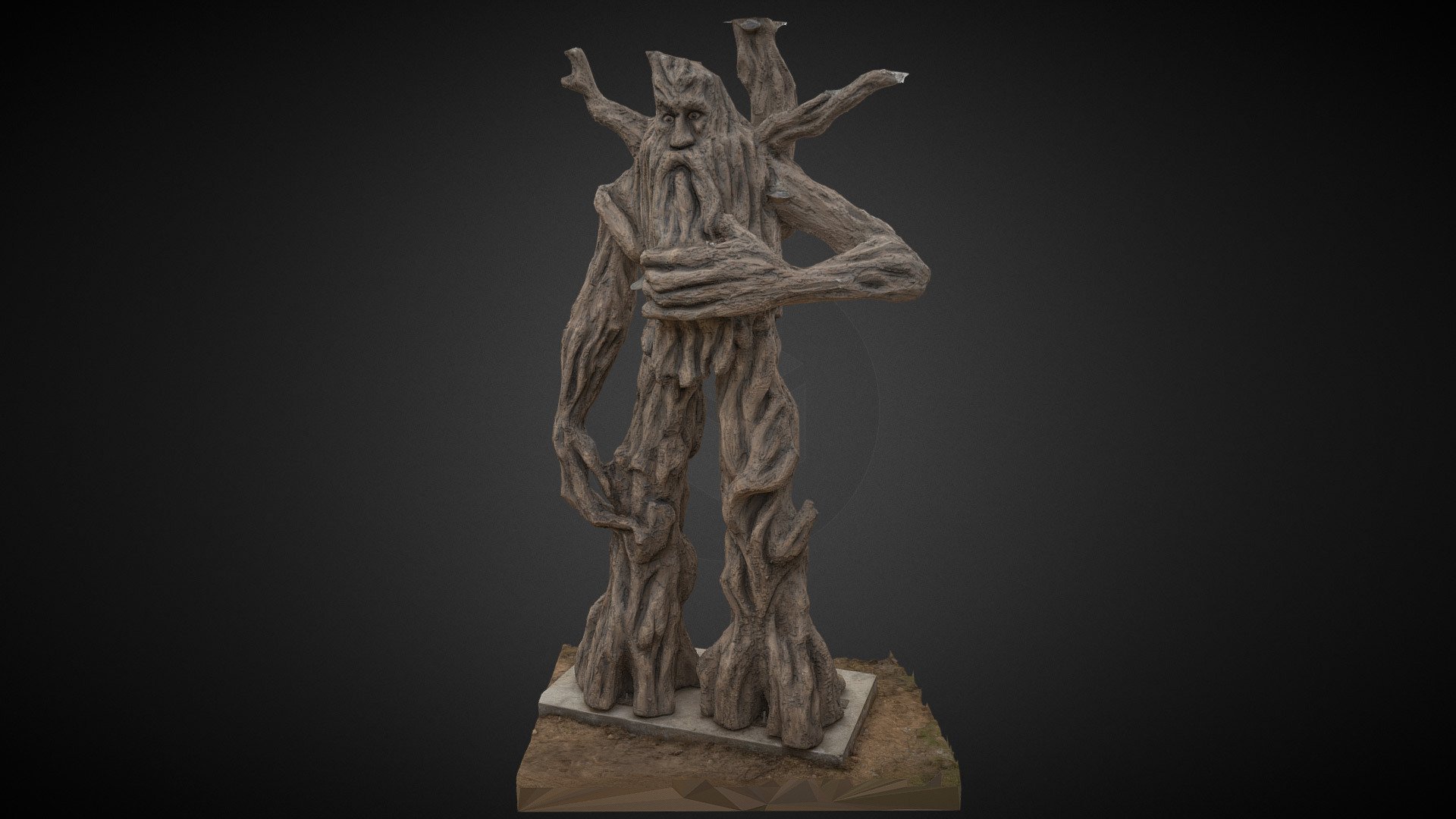 Treebeard Drzewiec Sculpture - Download Free 3D model by PGSimulation ...