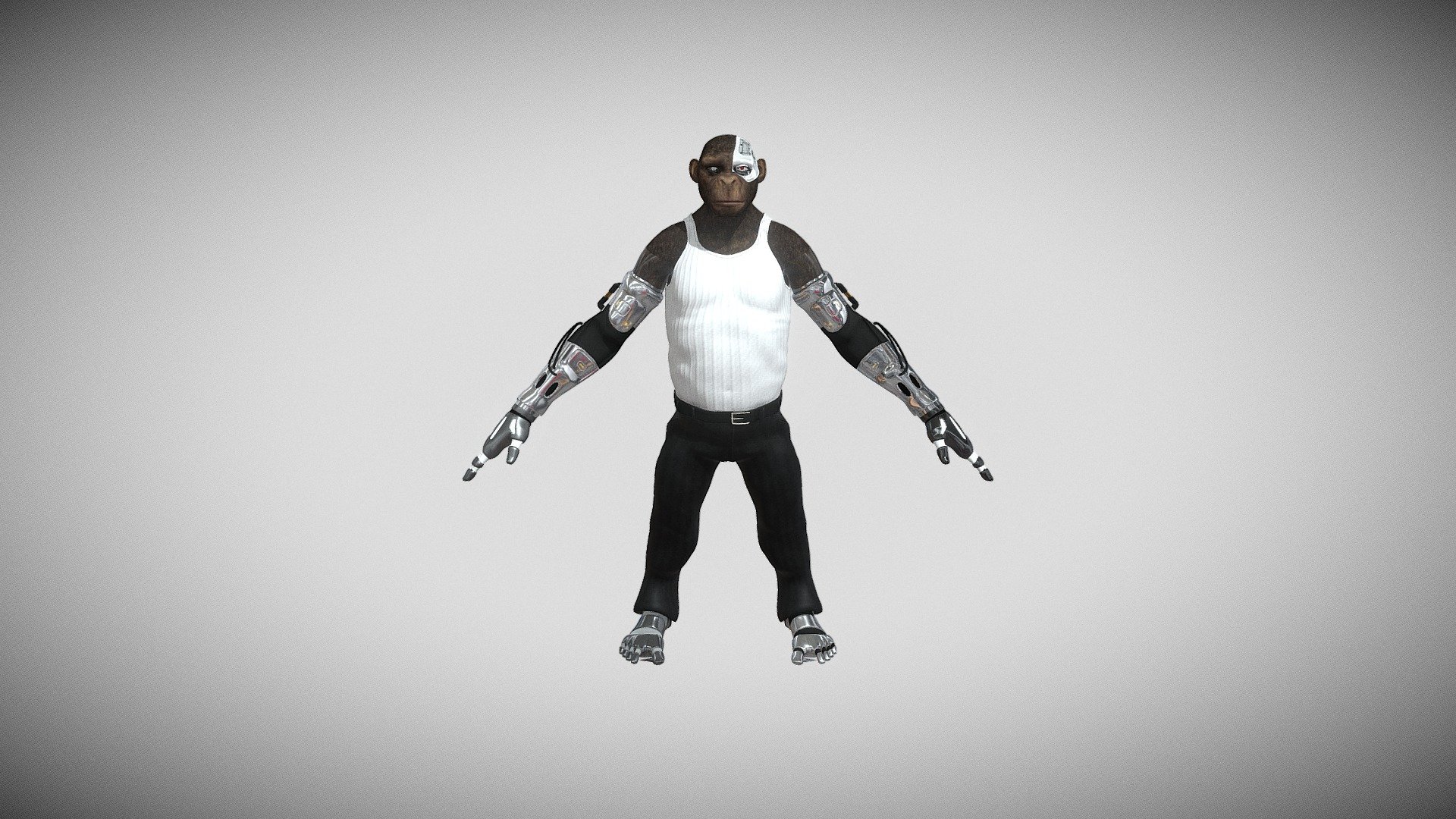 22Block:CyBor Apes NFT - Download Free 3D model by 22block [987f644 ...