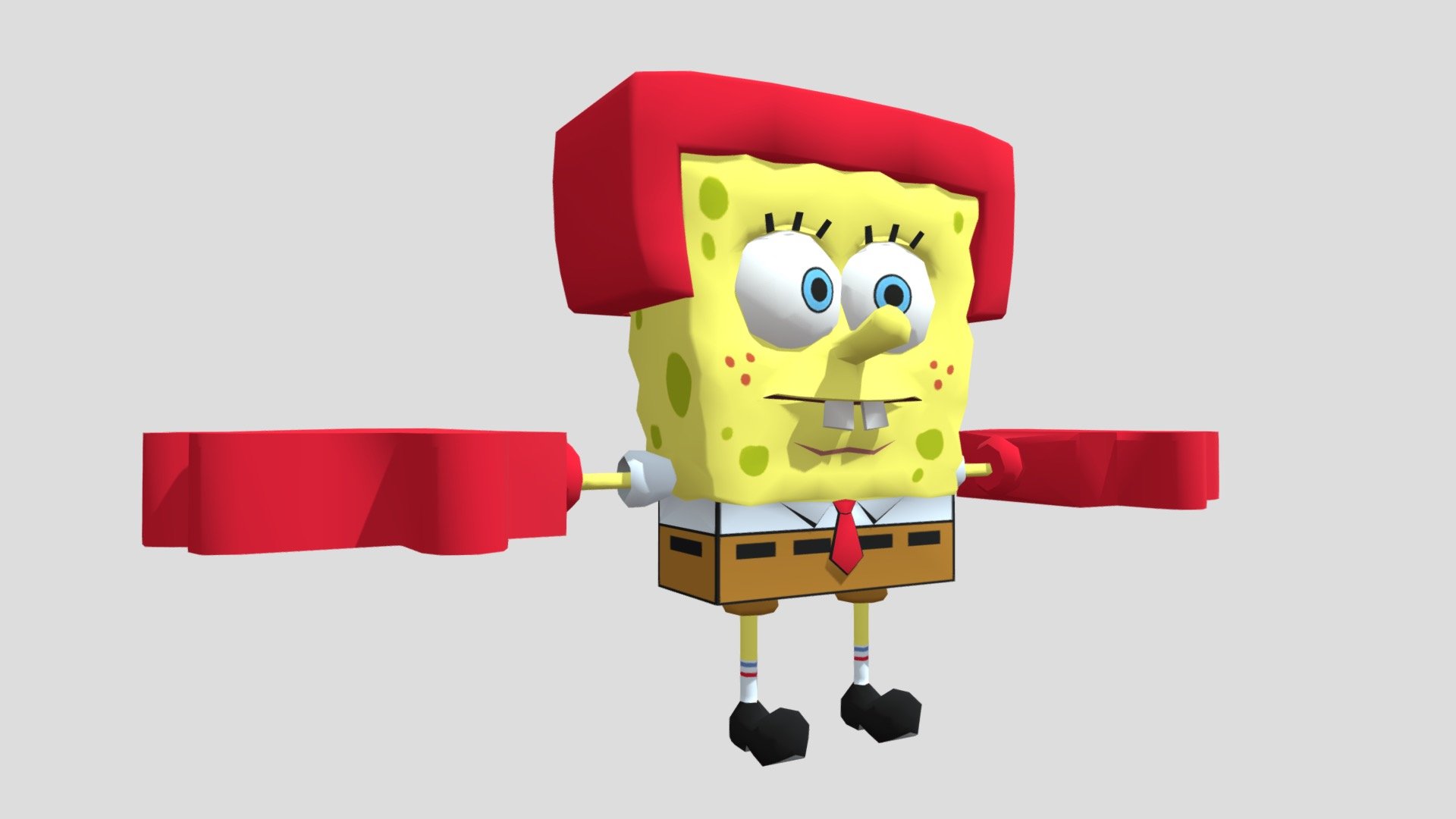 SpongeBob (Karate) from SBM Game - 3D model by Sajin Mickey Firey fan ...