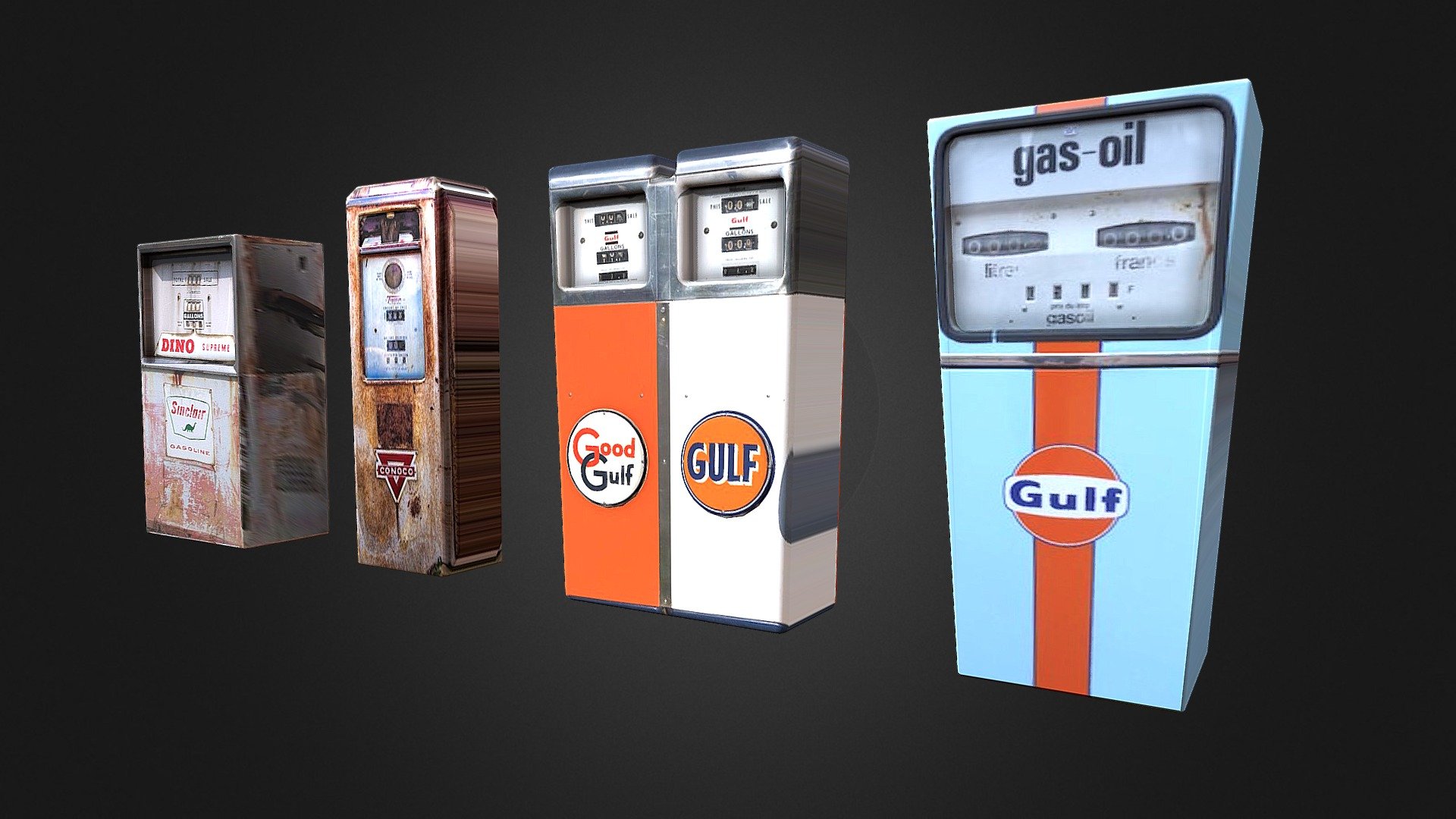 Gas Pumps - Download Free 3D model by Smith (@smithedits) [988217b ...