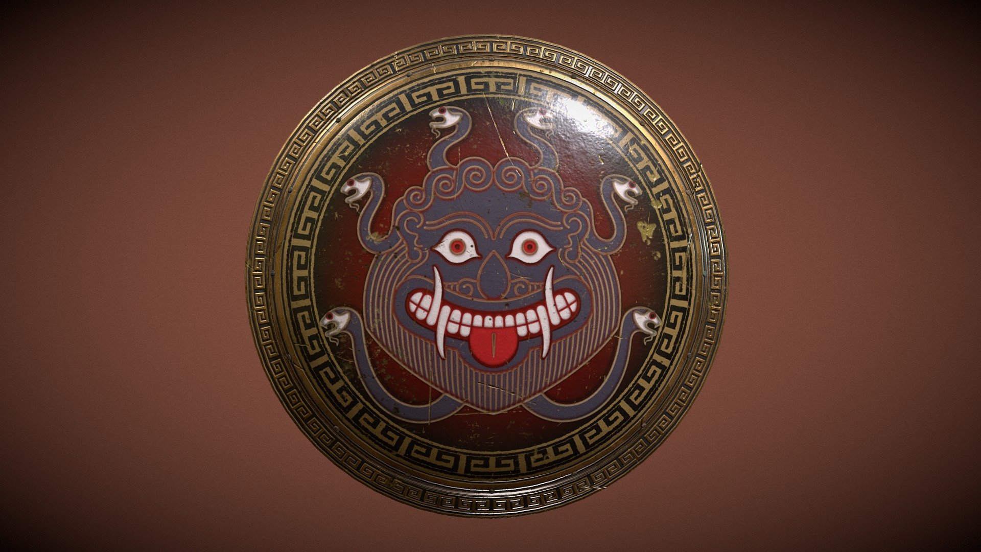 Shield Hoplon - Gorgon Design - Buy Royalty Free 3D model by Canary ...