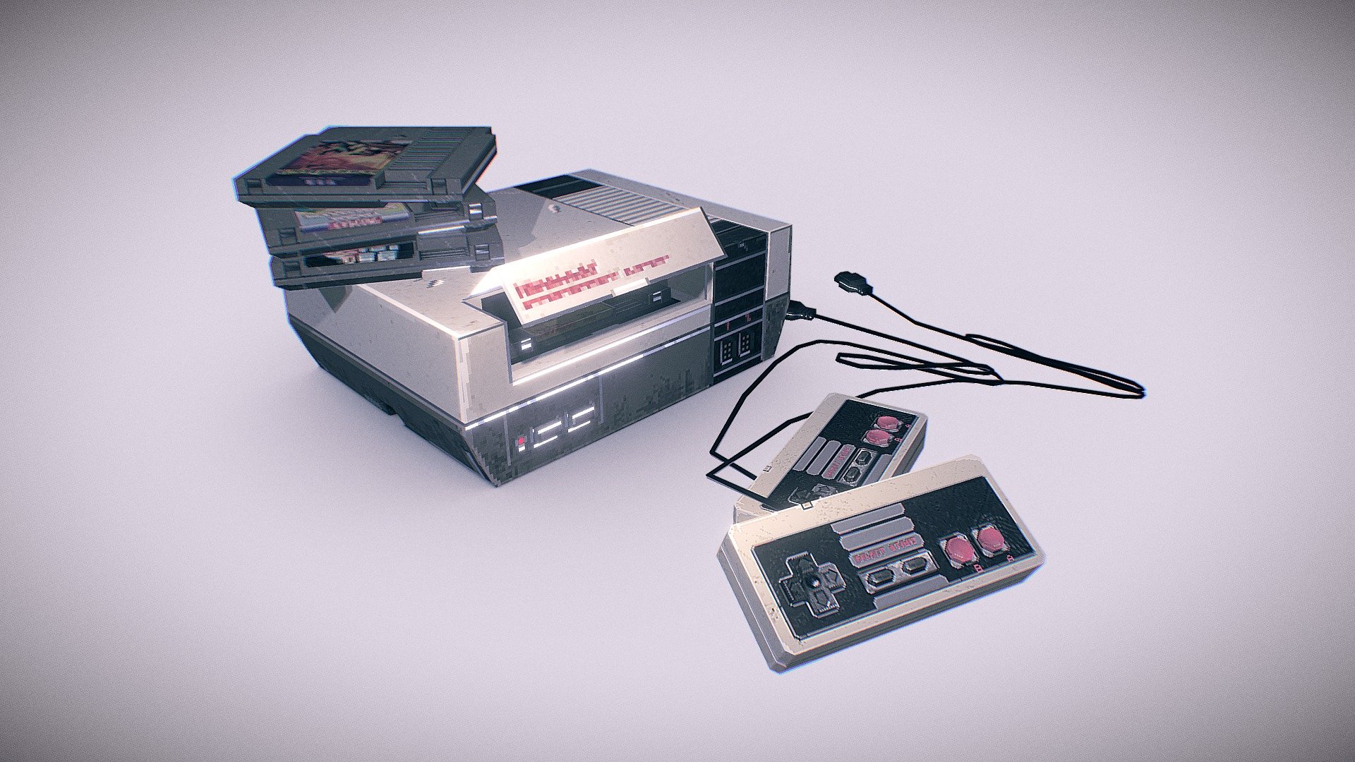 Nintendo Entertainment System | PS1 style - Download Free 3D model by F ...