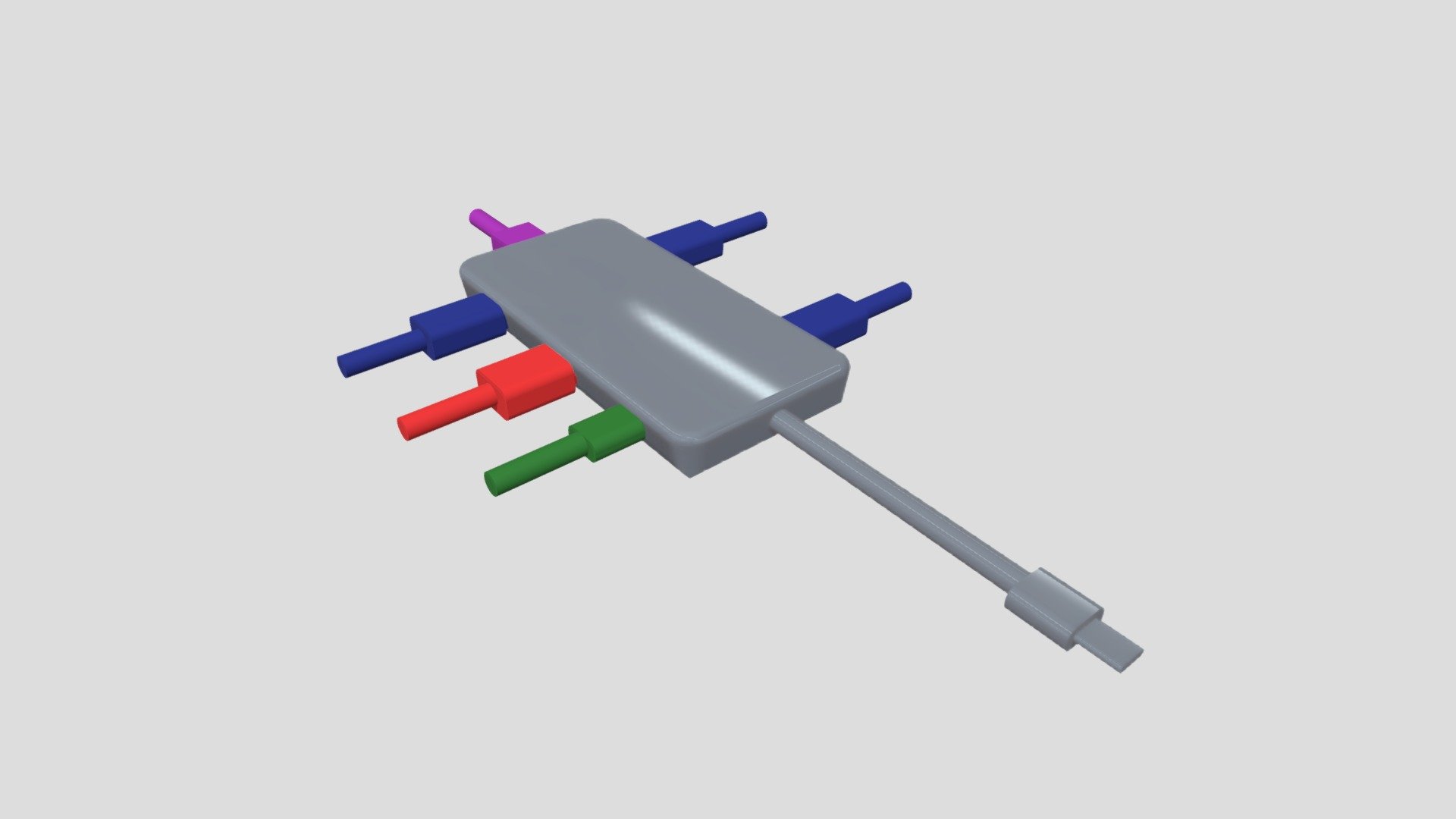 usb hub - Download Free 3D model by IOTUSA [9885f15] - Sketchfab