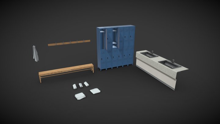 Changing-room 3D models - Sketchfab