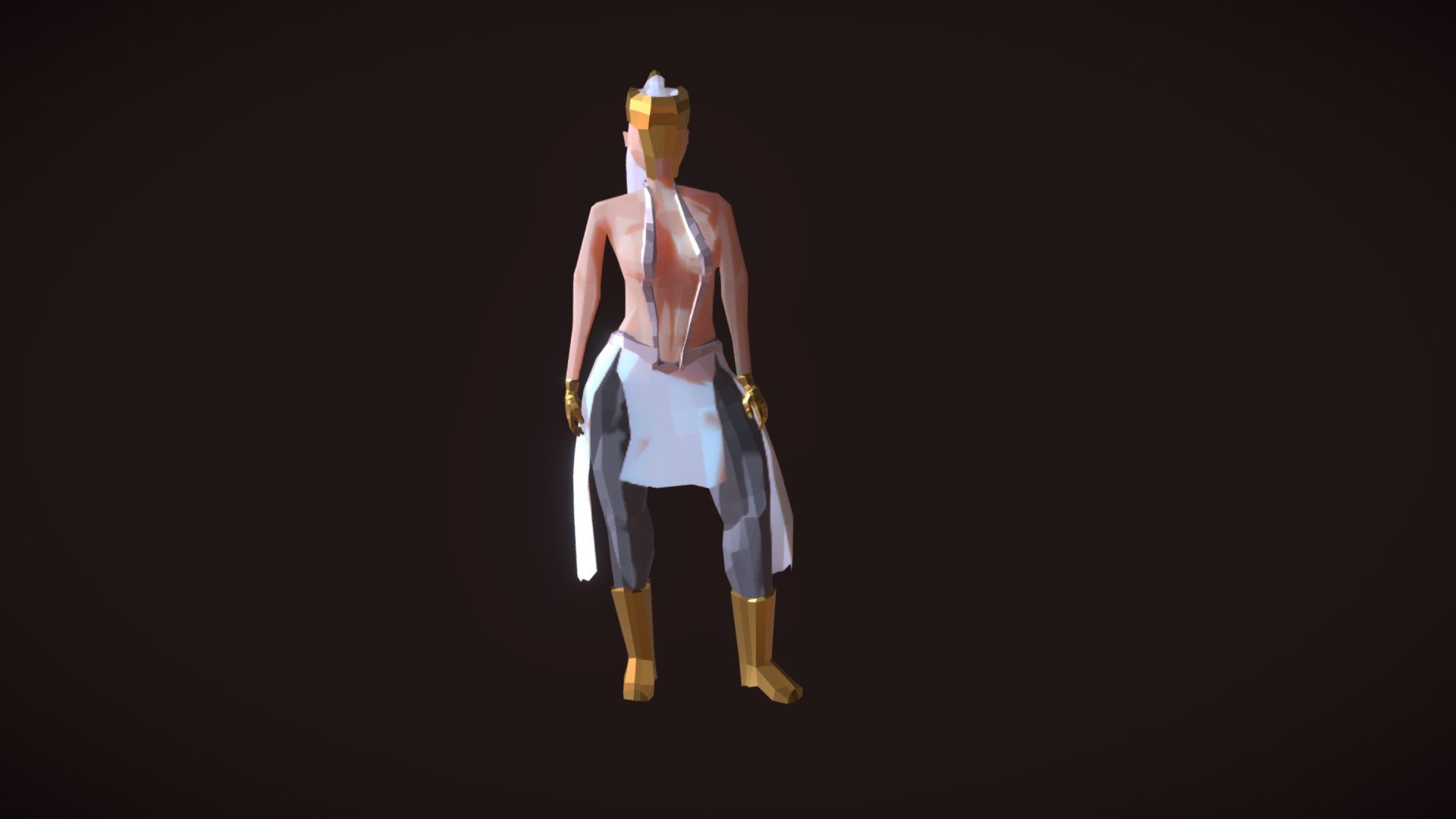 Low poly female character - 3D model by EncoderX [9889482] - Sketchfab
