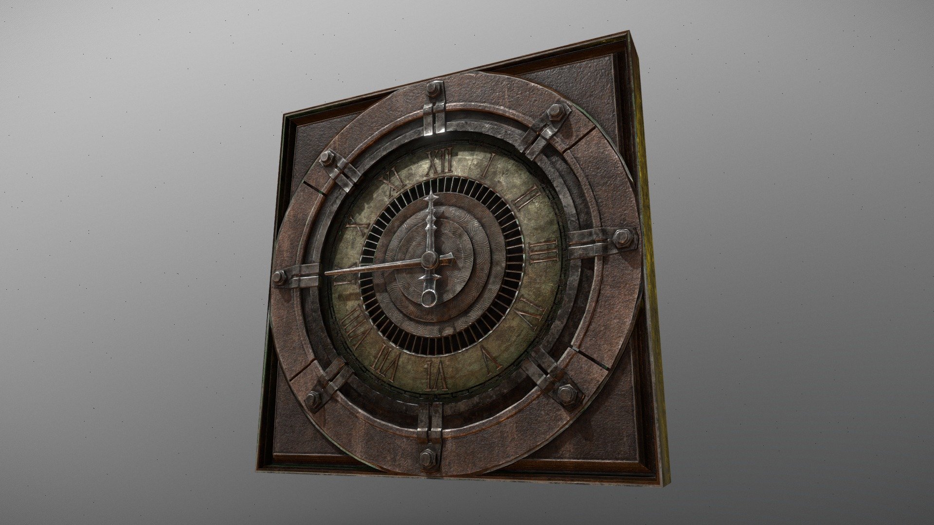 Old Rusty TownHall Clock |UE5| - Download Free 3D model by ...