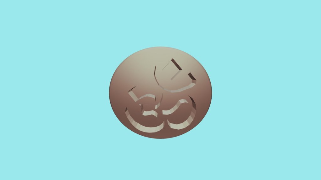 Round AUM Ring - 3D model by metatronslove [9889ccf] - Sketchfab